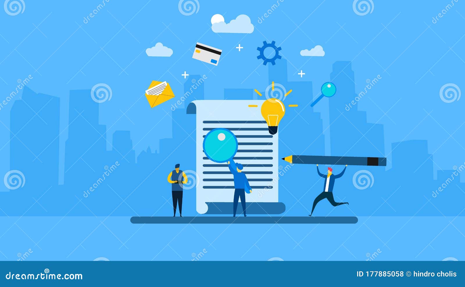 Business Concept,finding New Solutions with Tiny People Character ...