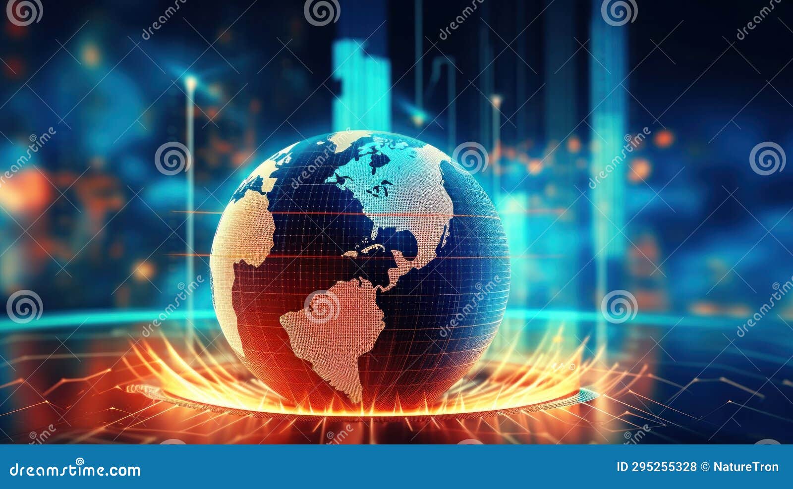 Globe and Code Business Background Business Concept Stock Illustration ...