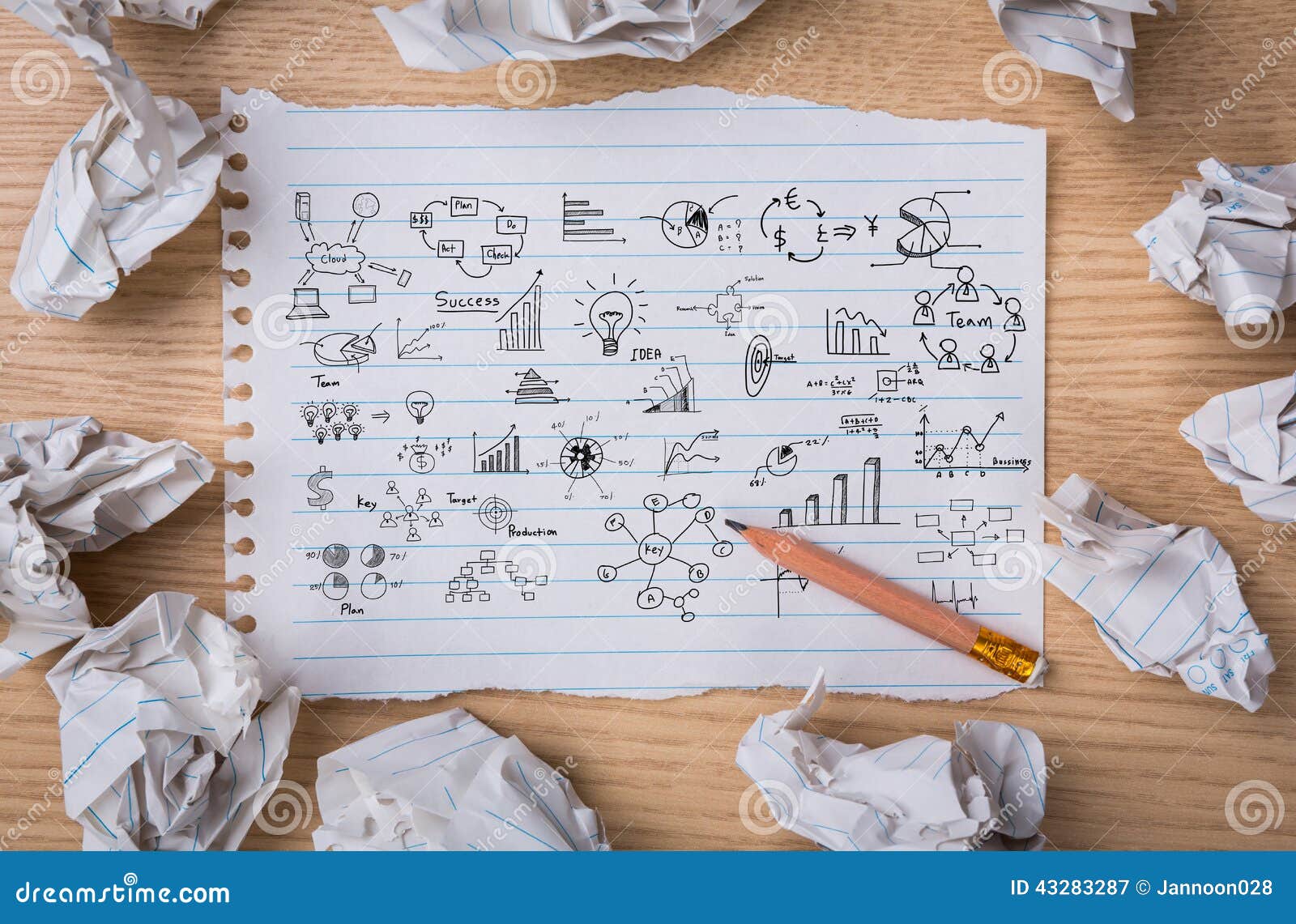 Business Concept and Graph Drawing Paper with Stock Image - Image of ...