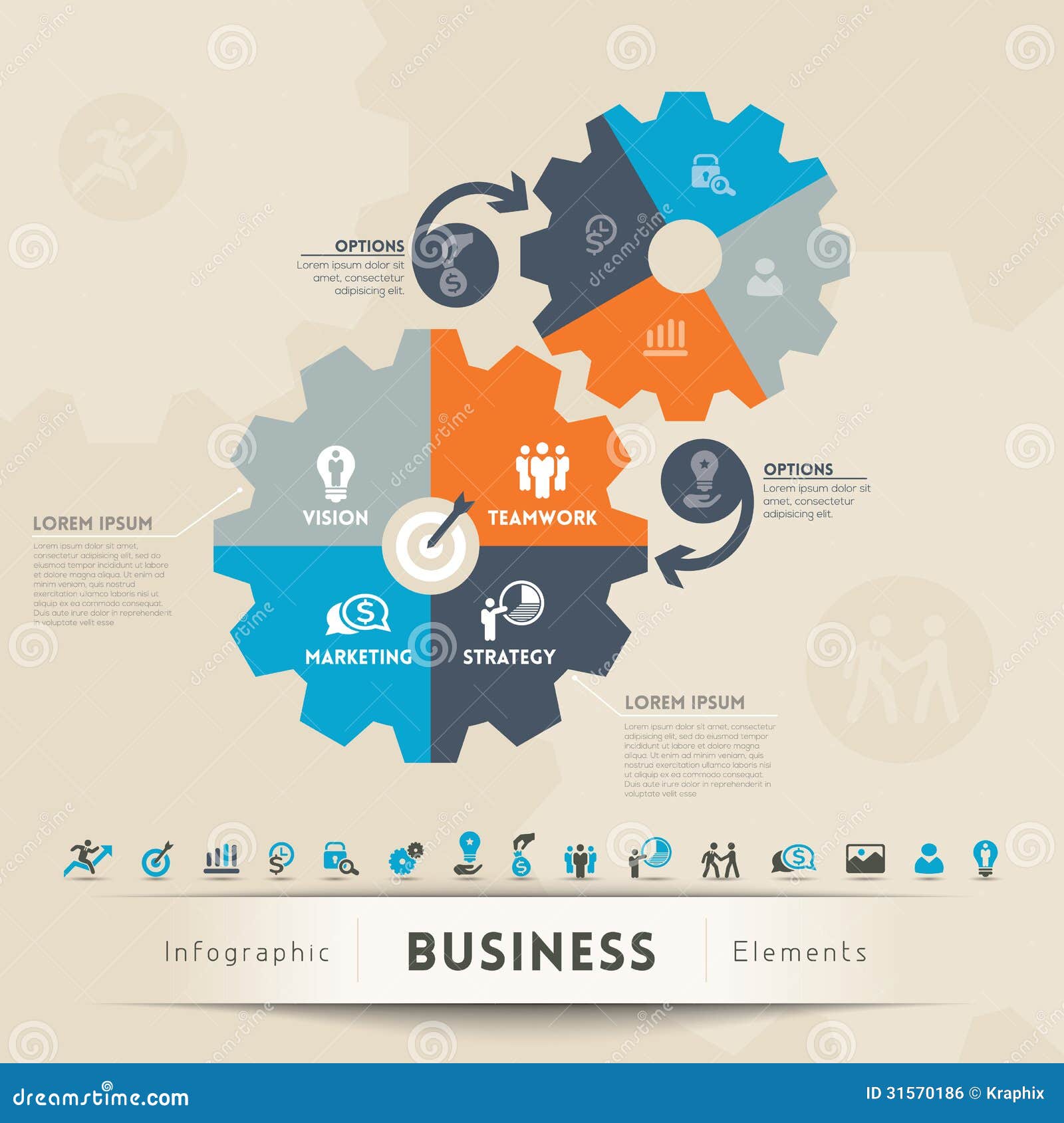 Business Concept Graphic Element Stock Vector - Illustration of graph ...