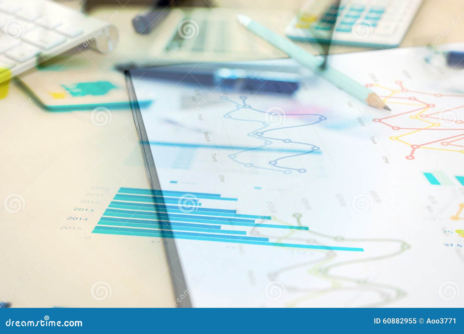 Business Concept Graphs and Charts Stock Image - Image of market ...
