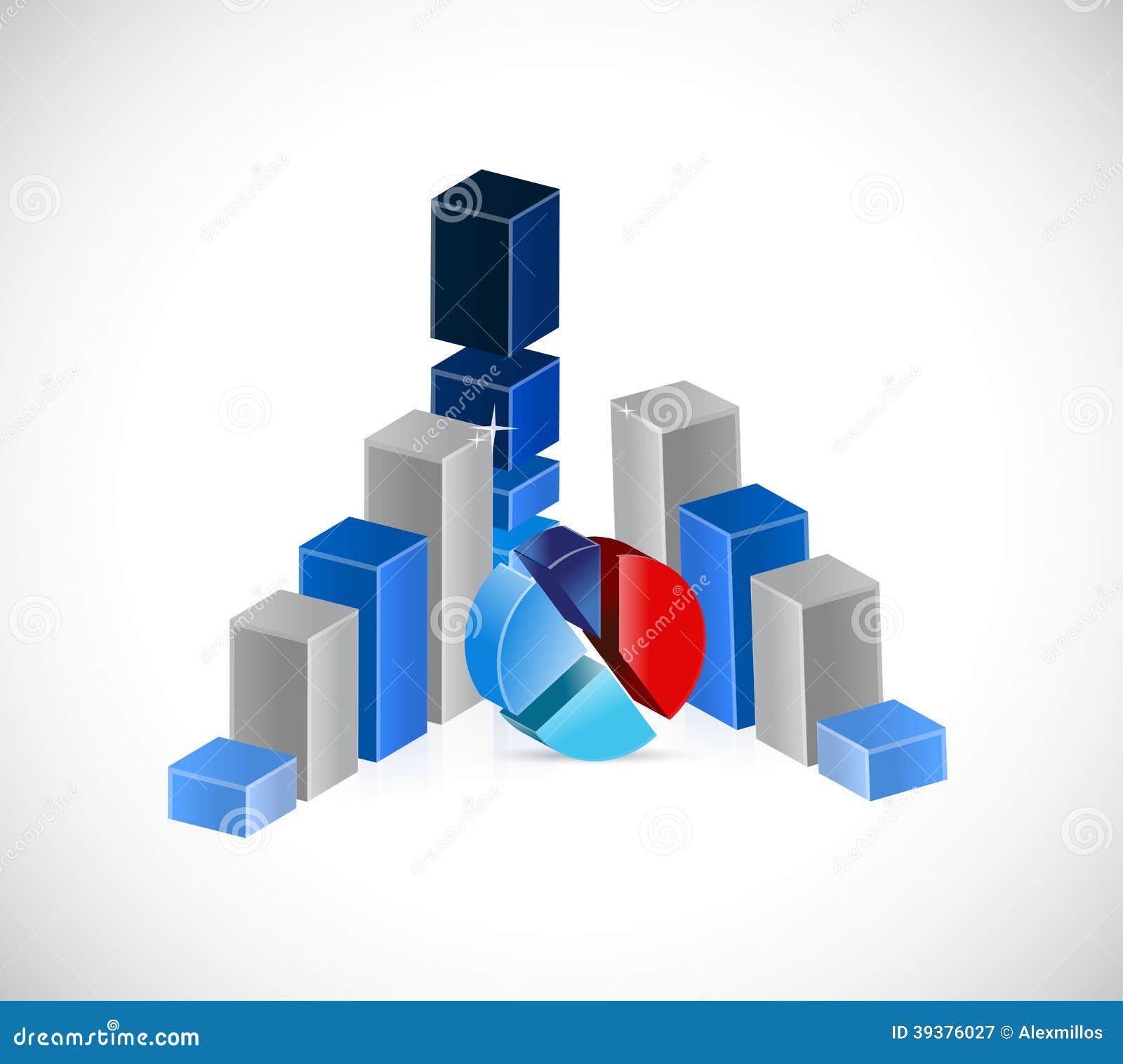 Business Concept Graphs Illustration Design Stock Illustration ...
