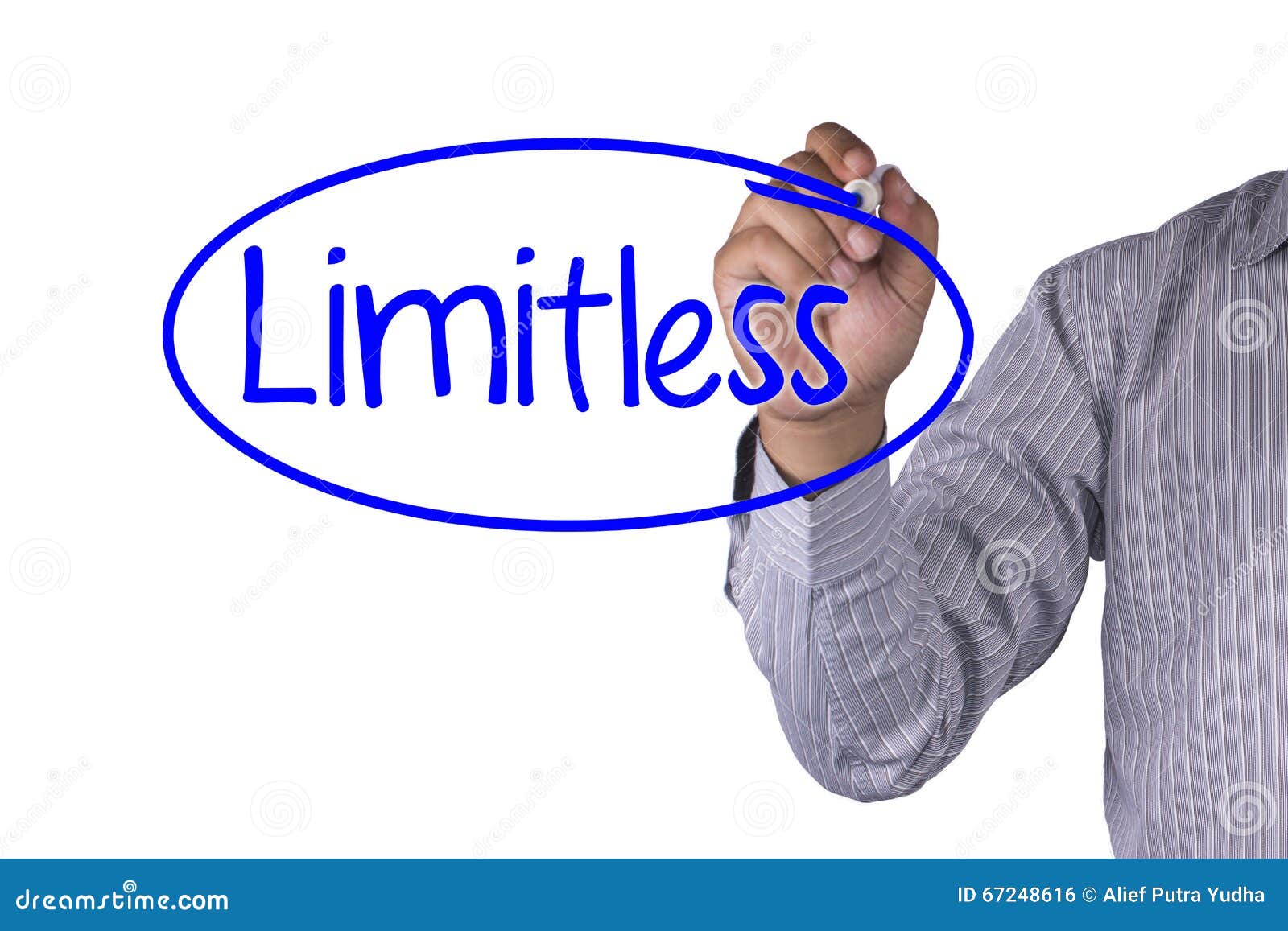 Business Concept Handwriting Marker and Write Limitless Preparate Stock ...