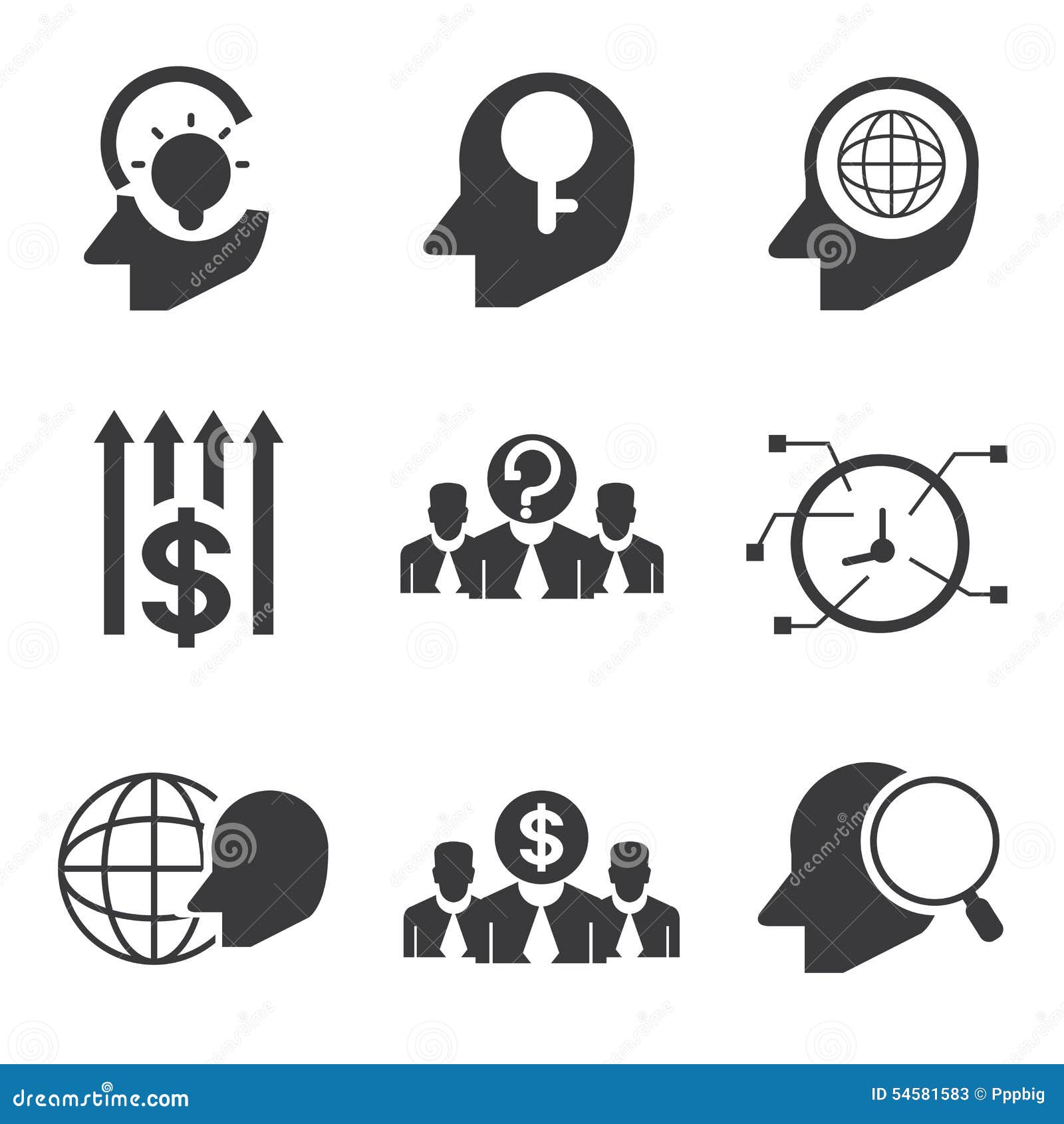 Business concept icons stock illustration. Illustration of fair - 54581583