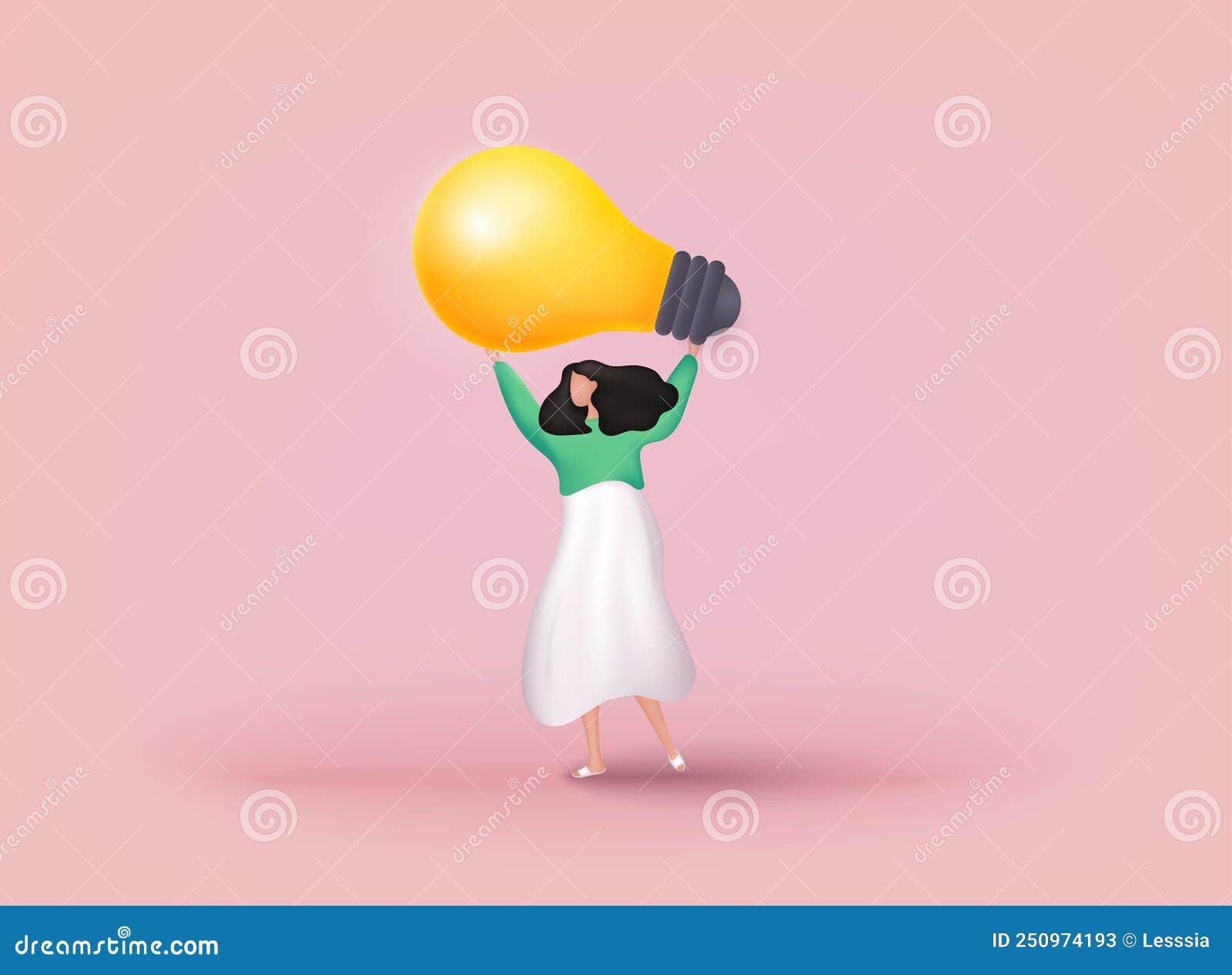 Business Concept and Idea Solution Discovery.Big Idea, Creativity ...