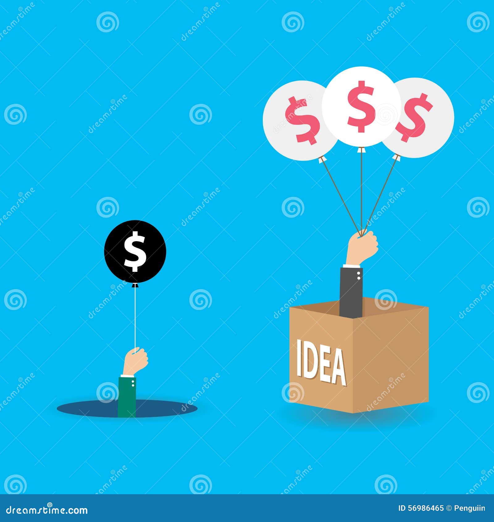 Business Concept, Idea To Success, Vector Stock Vector - Illustration ...