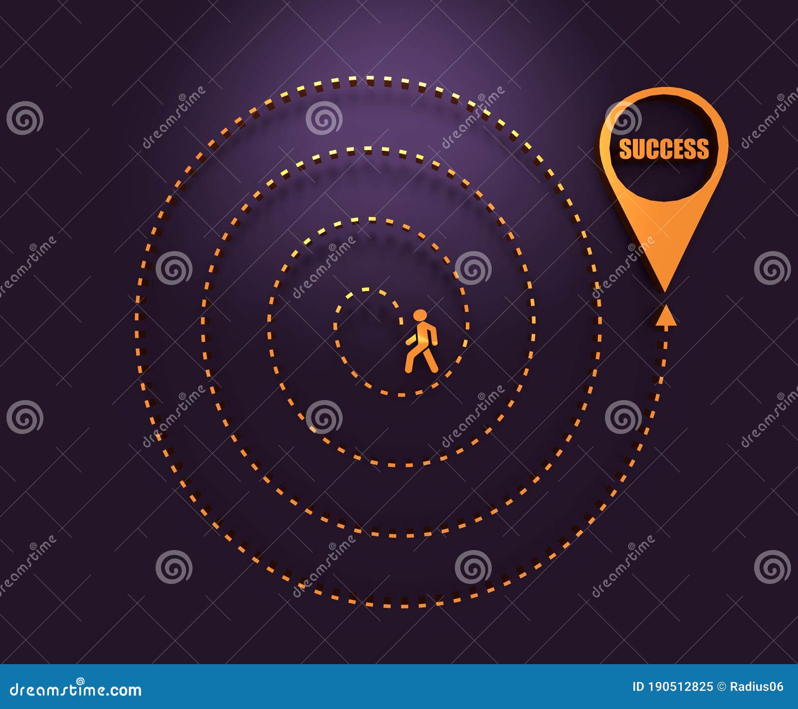 Business Concept Illustration Stock Illustration - Illustration of path ...