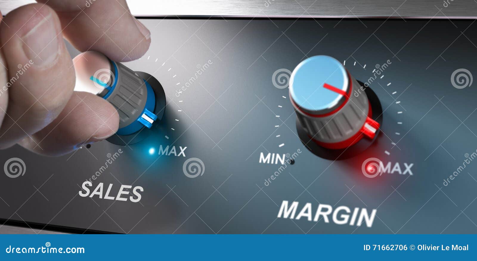 Business Concept, Increase Sales and Margin Stock Illustration ...