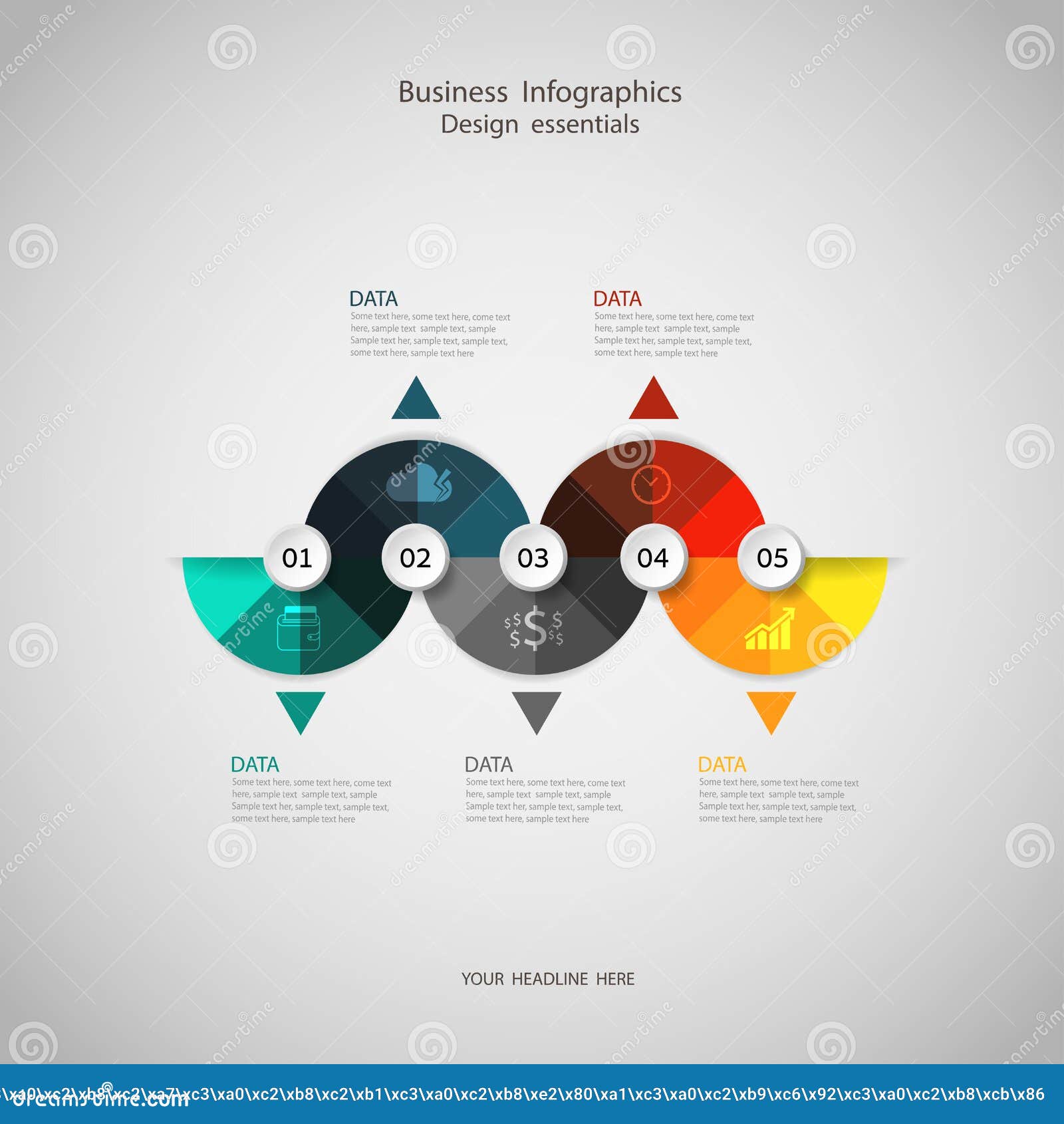 Business Concept Infographic Step To Successful. Stock Vector ...