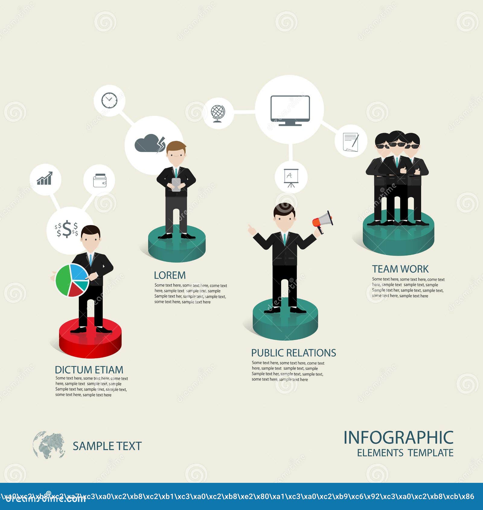 Business Concept Infographic Step To Successful. Stock Vector ...