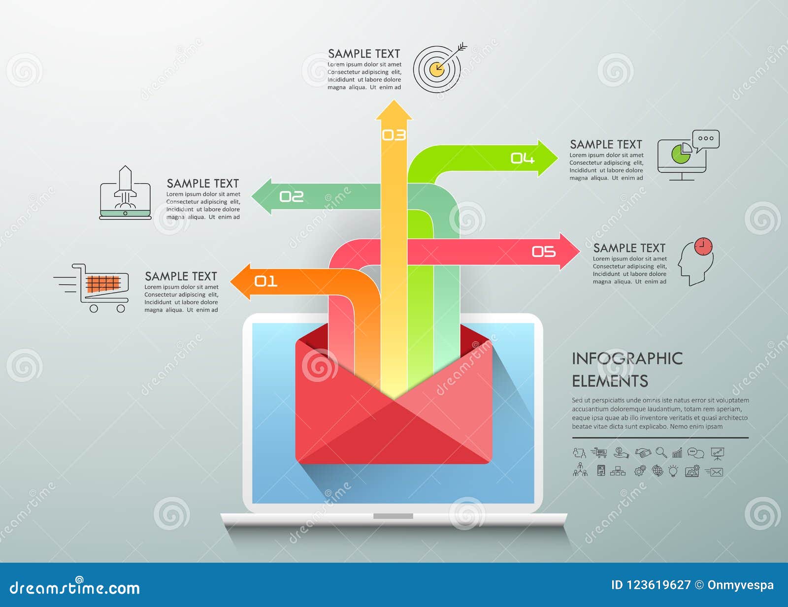 Business Concept Infographic Template 5 Steps Stock Vector ... Business Concept Infographic Template 5 Steps Stock Vector ...