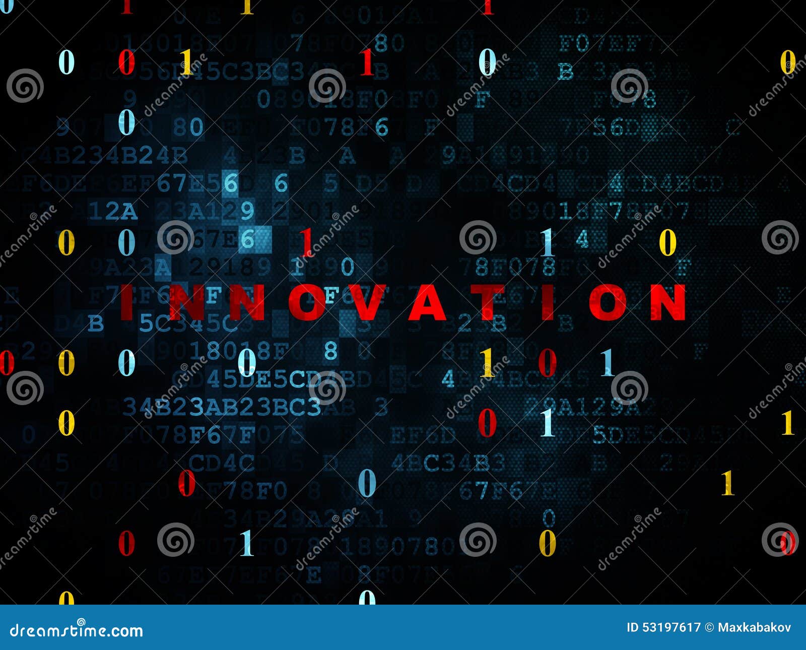 Business Concept: Innovation on Digital Background Stock Image - Image ...