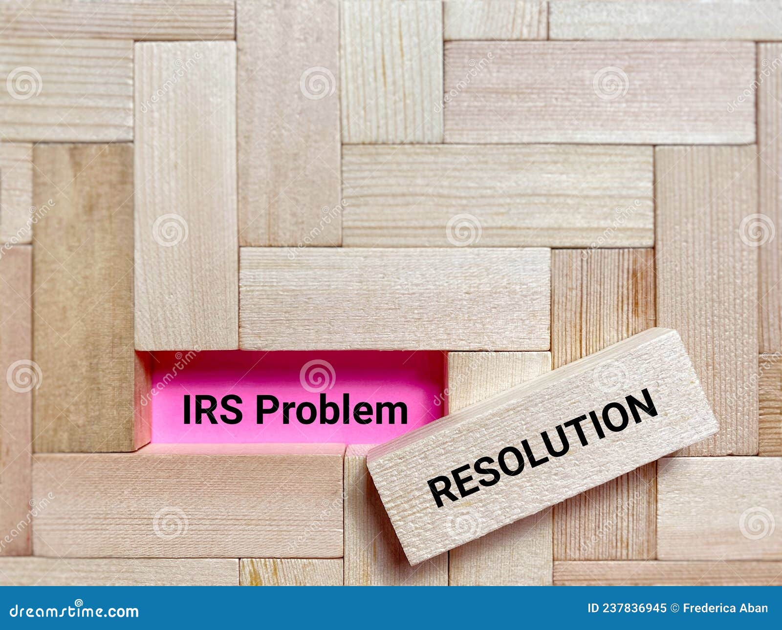 Business Concept - IRS Problem Resolution Text Background. Stock Photo ...