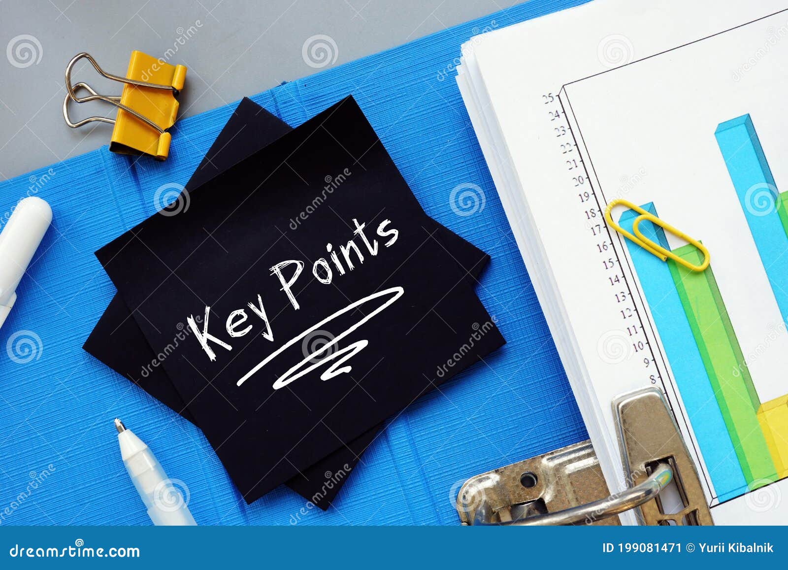 Business Concept about Key Points with Sign on the Sheet Stock Image ...