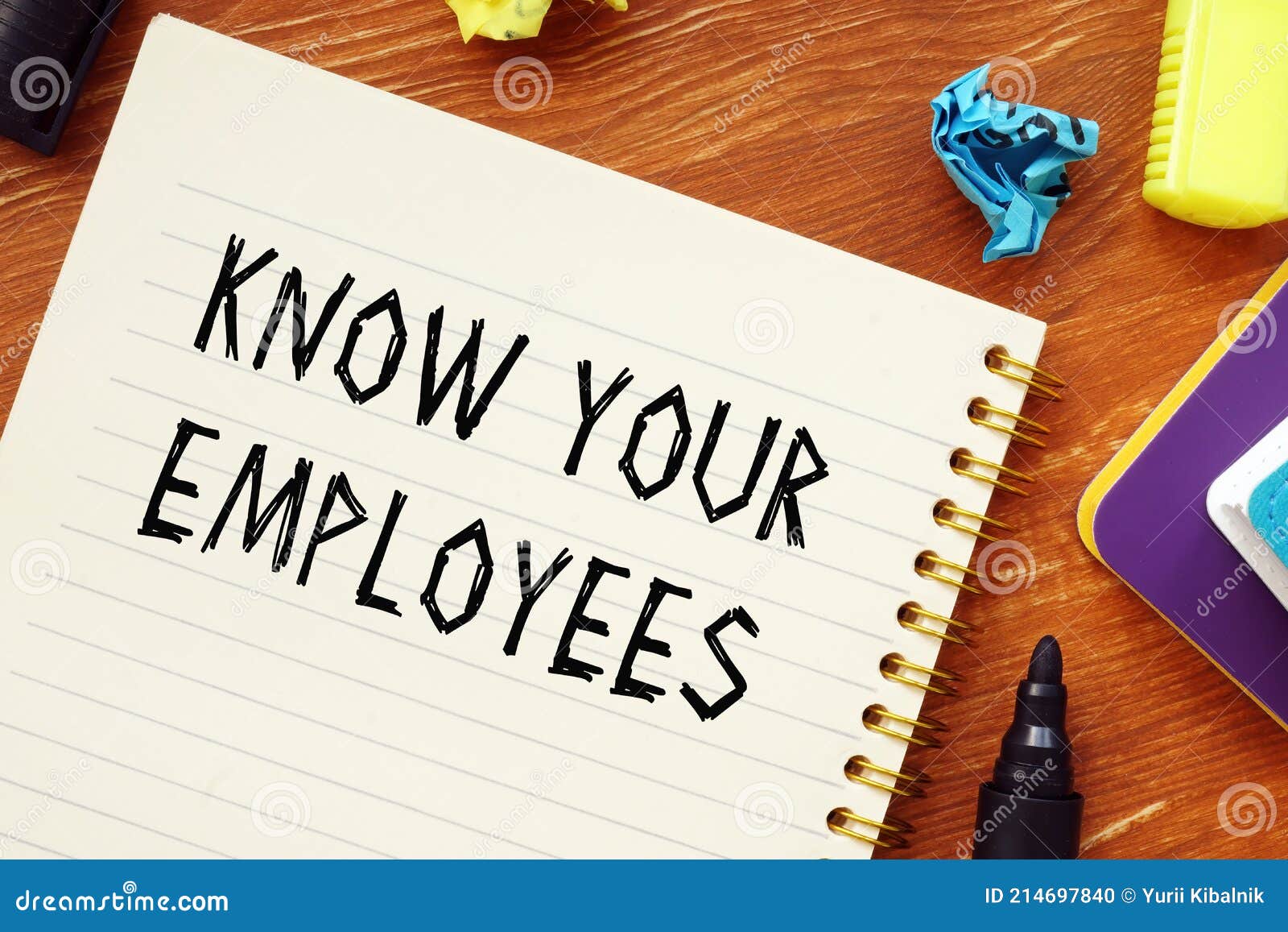 Business Concept about KNOW YOUR EMPLOYEES Question Marks with Sign on ...
