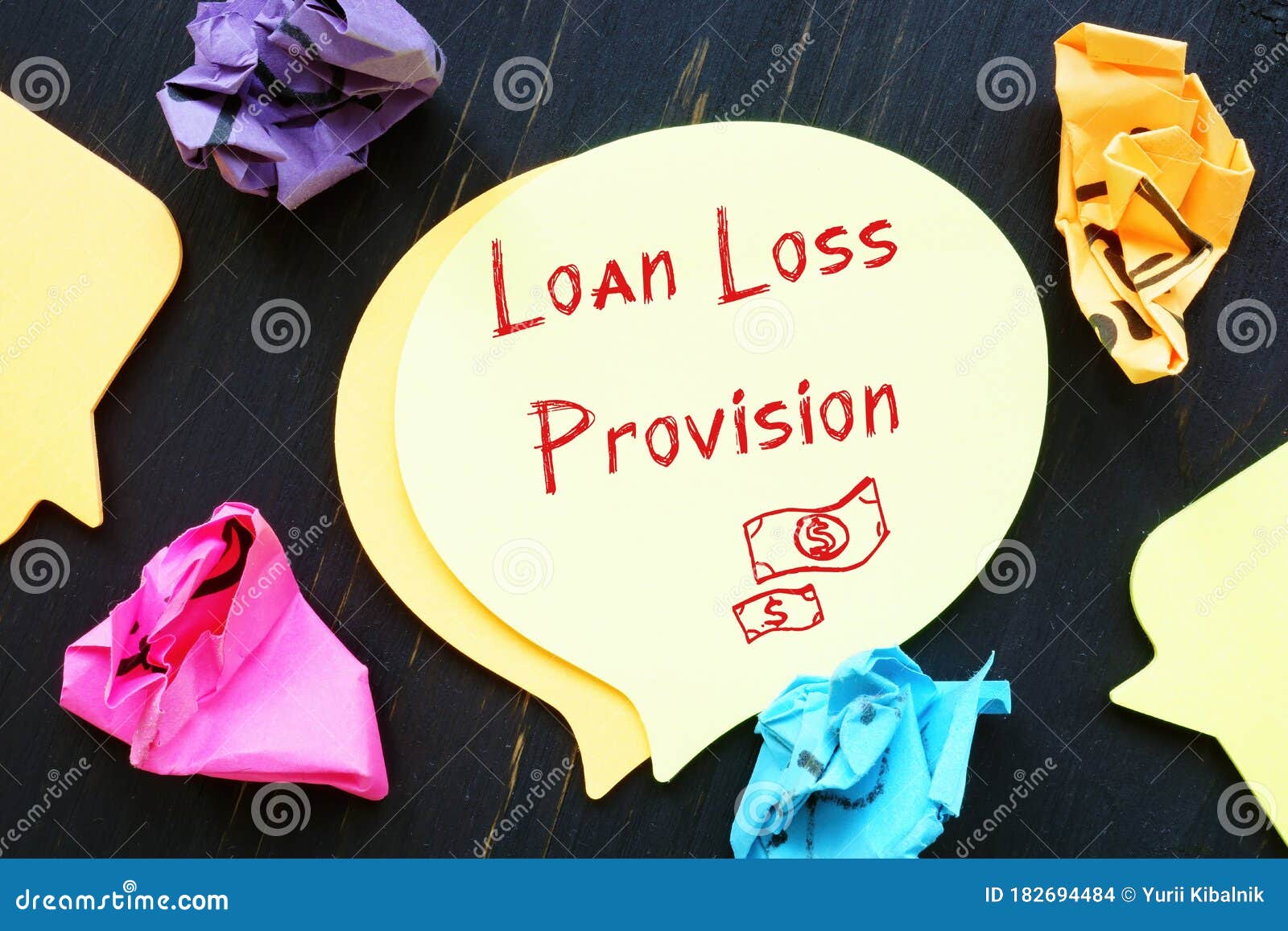 Business Concept about Loan Loss Provision with Phrase on the Sheet ...
