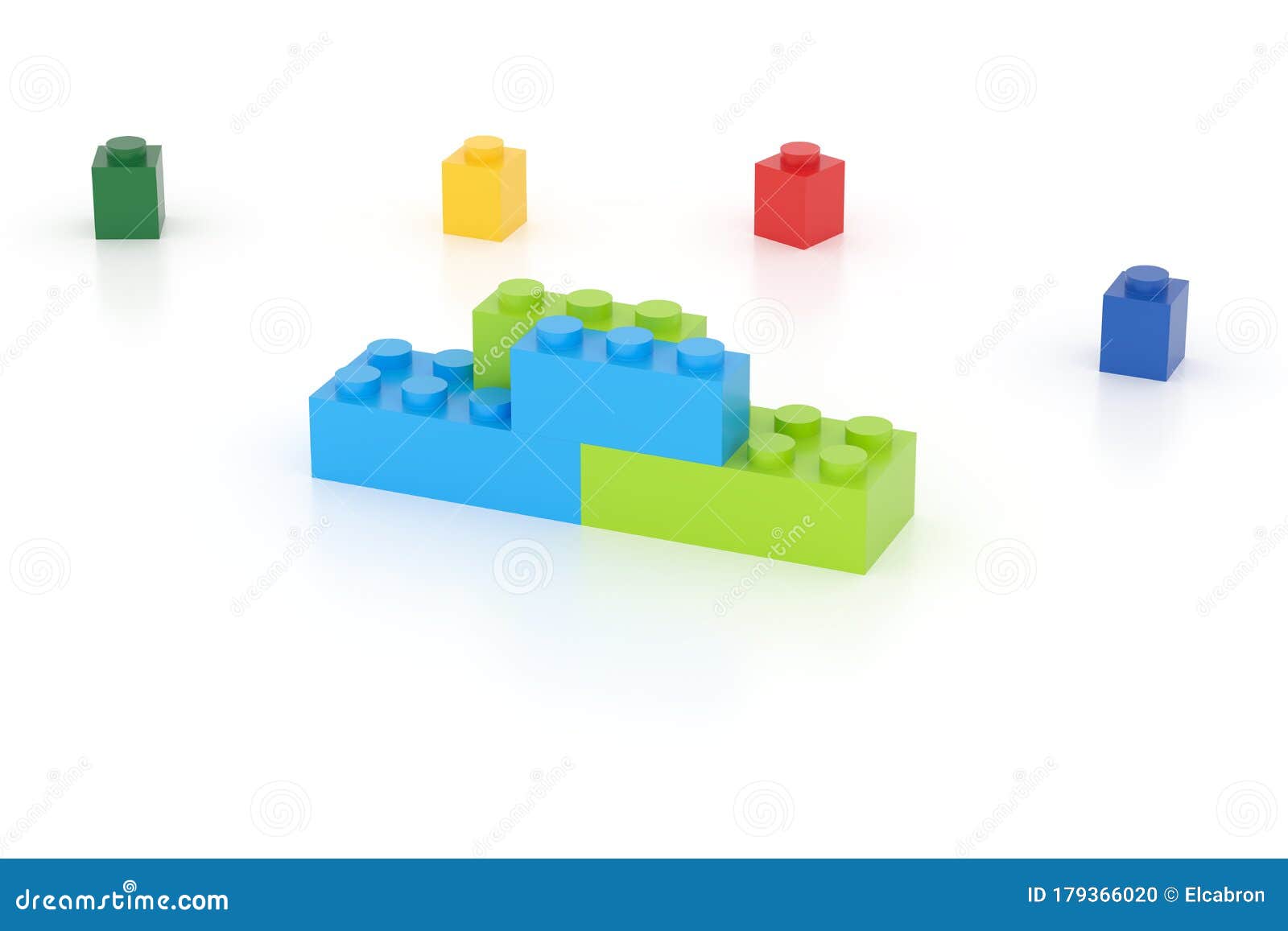 Business Concept Make of Building Blocks Stock Photo - Image of ...