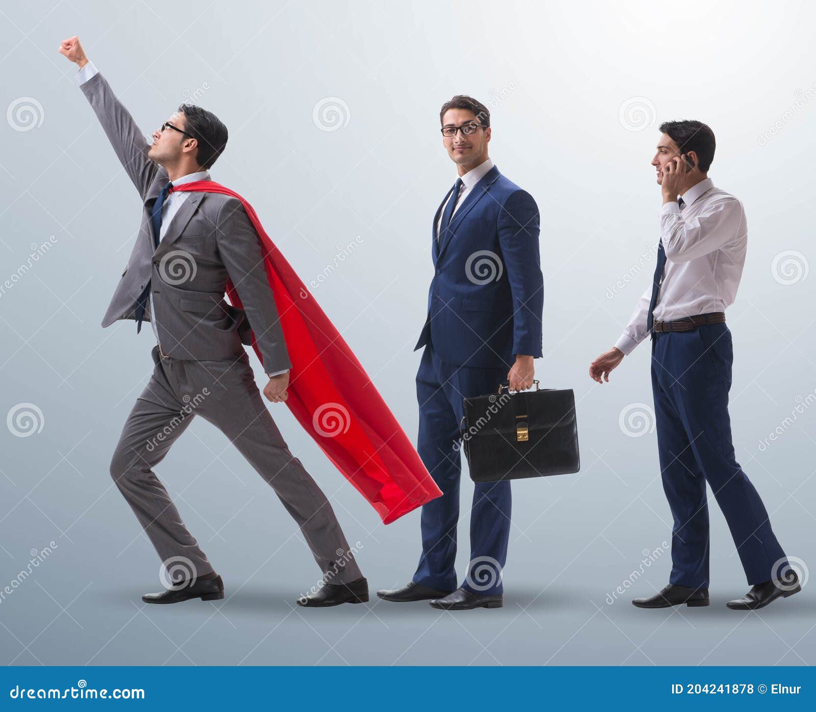 Business Concept with Man Progressing through Stages Stock Photo ...