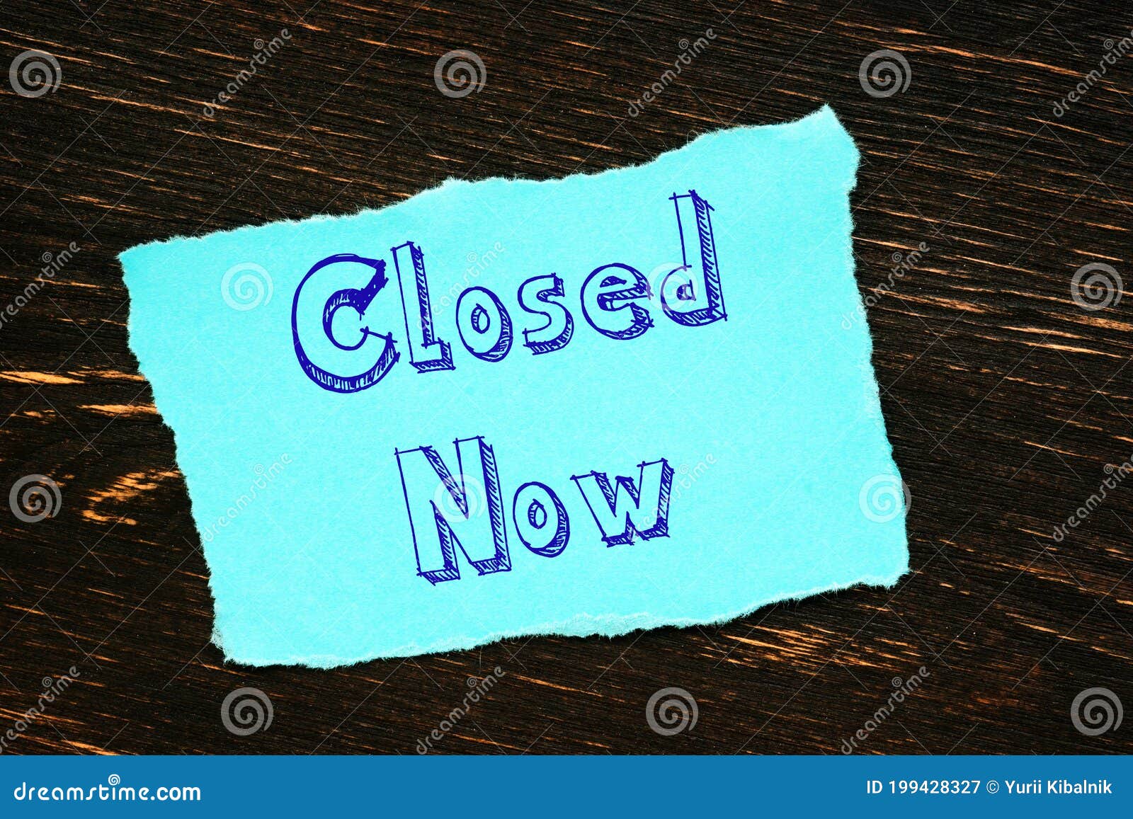 Business Concept Meaning Closed Now with Sign on the Page Stock Image ...