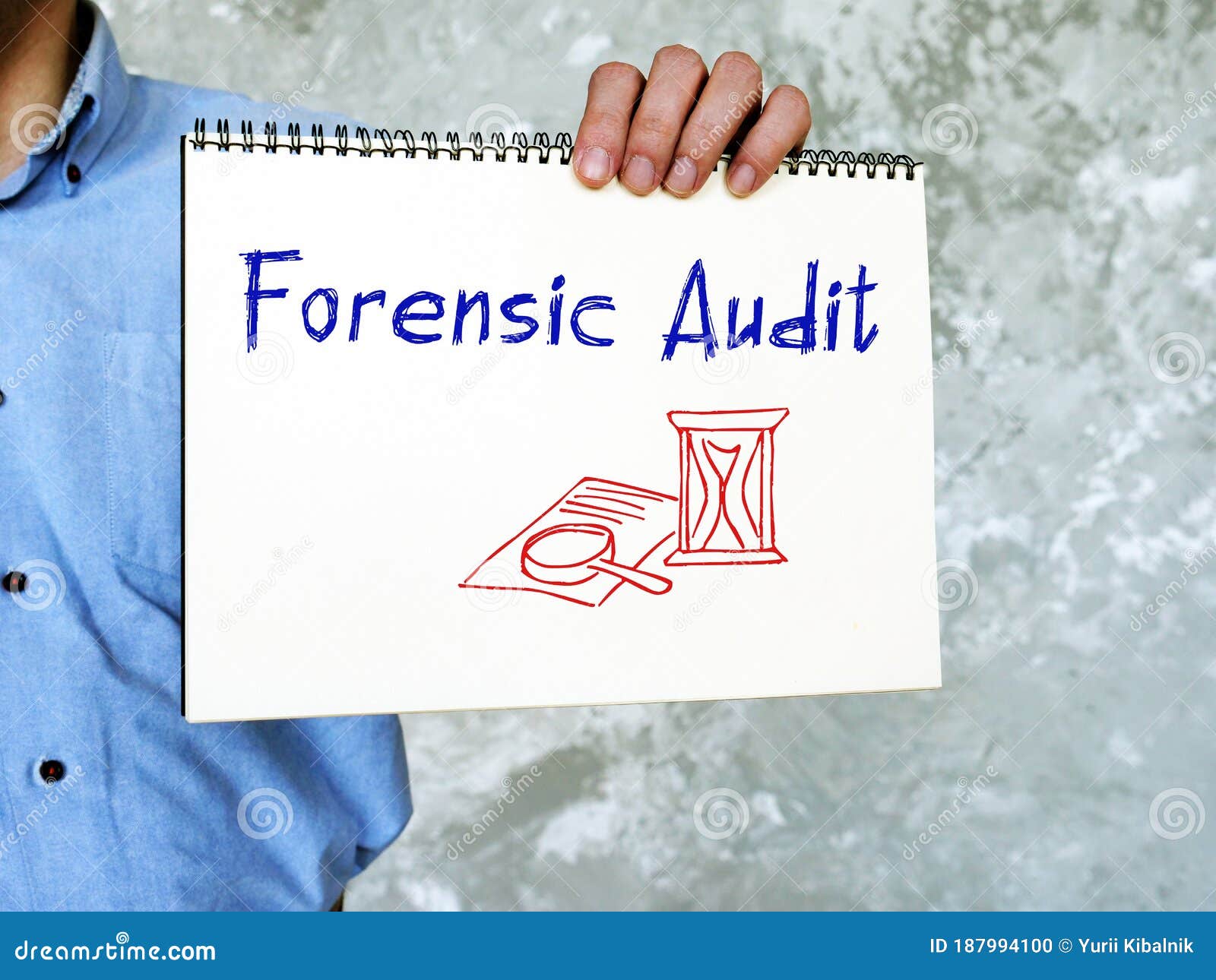 Business Concept Meaning Forensic Audit with Phrase on the Sheet Stock ...