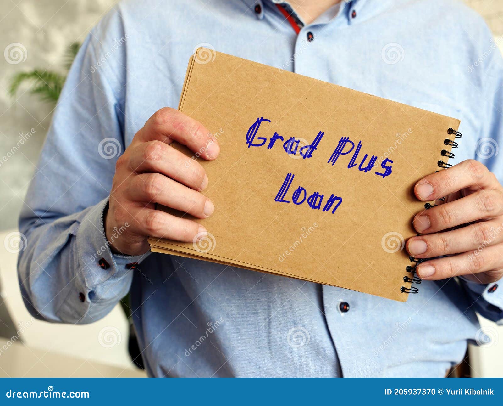 Business Concept Meaning Grad Plus Loan with Phrase on the Page Stock ...