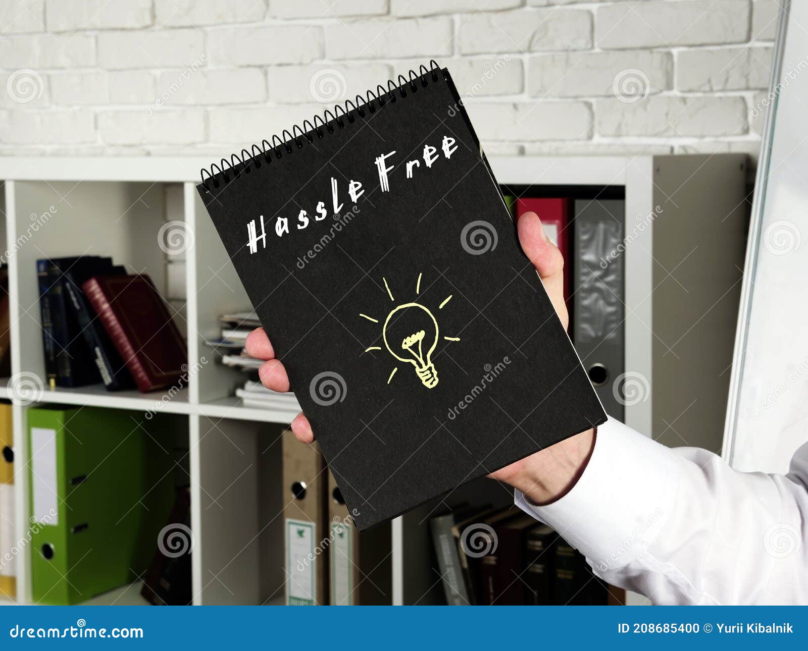 Business Concept Meaning Hassle Free with Phrase on the Sheet Stock ...