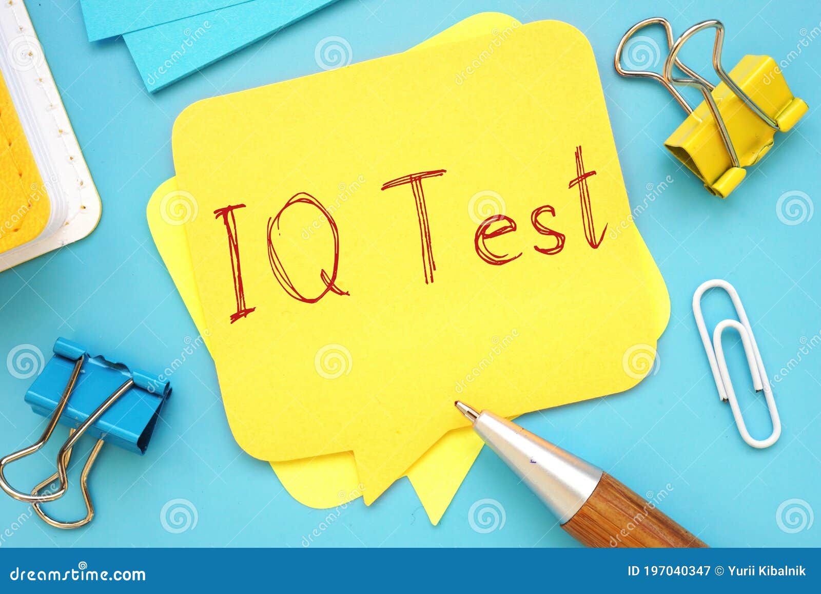 Business Concept Meaning Iq Test with Sign on the Page Stock Image ...
