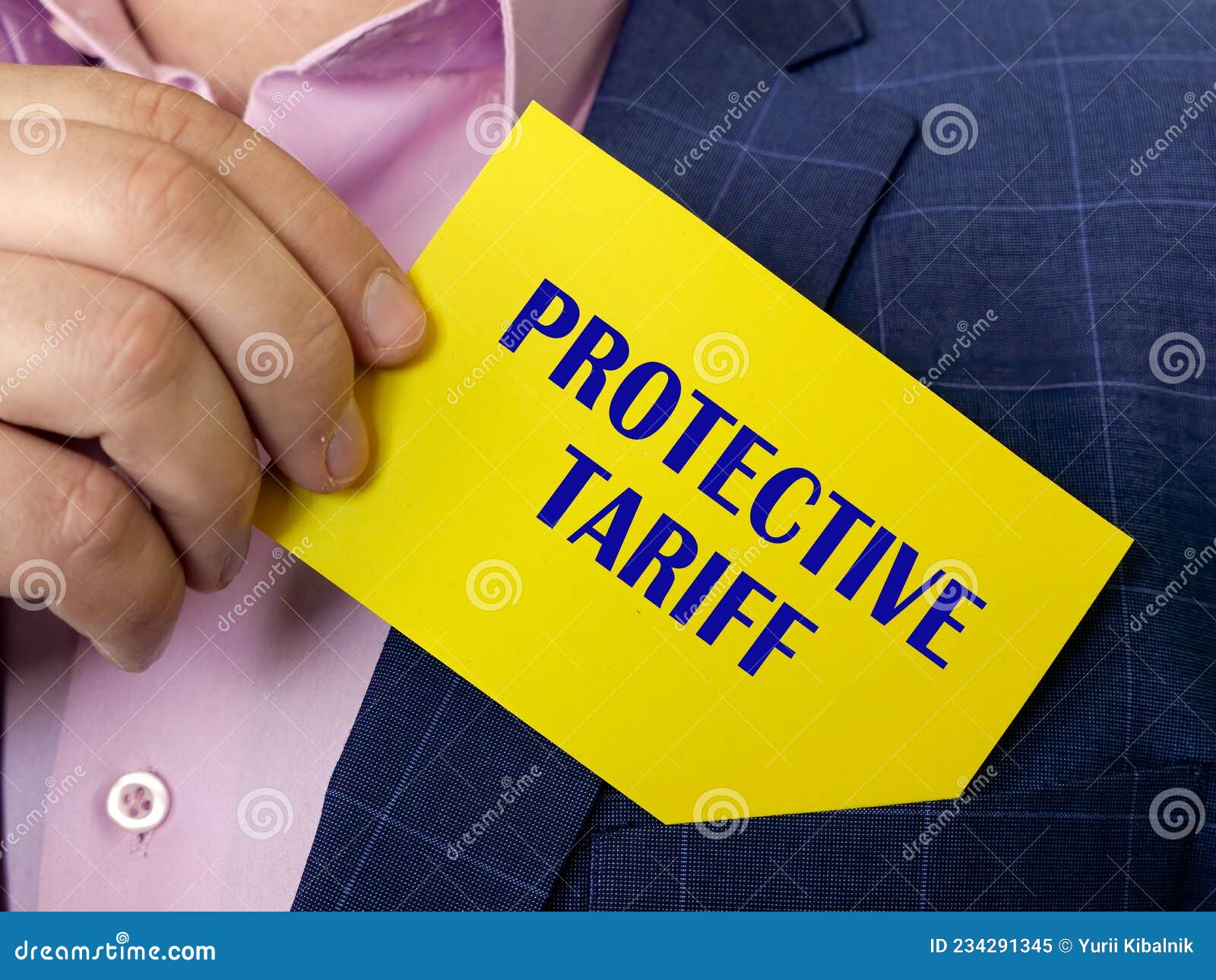 Business Concept Meaning PROTECTIVE TARIFF with Phrase on the Page ...