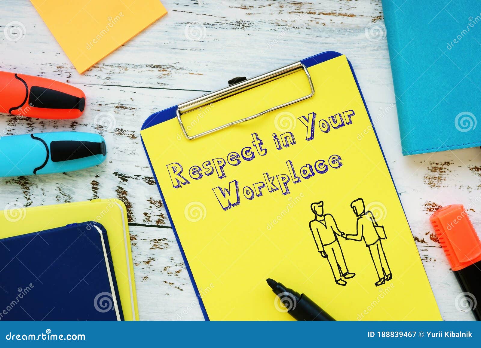 Business Concept Meaning Respect in Your Workplace with Phrase on the ...