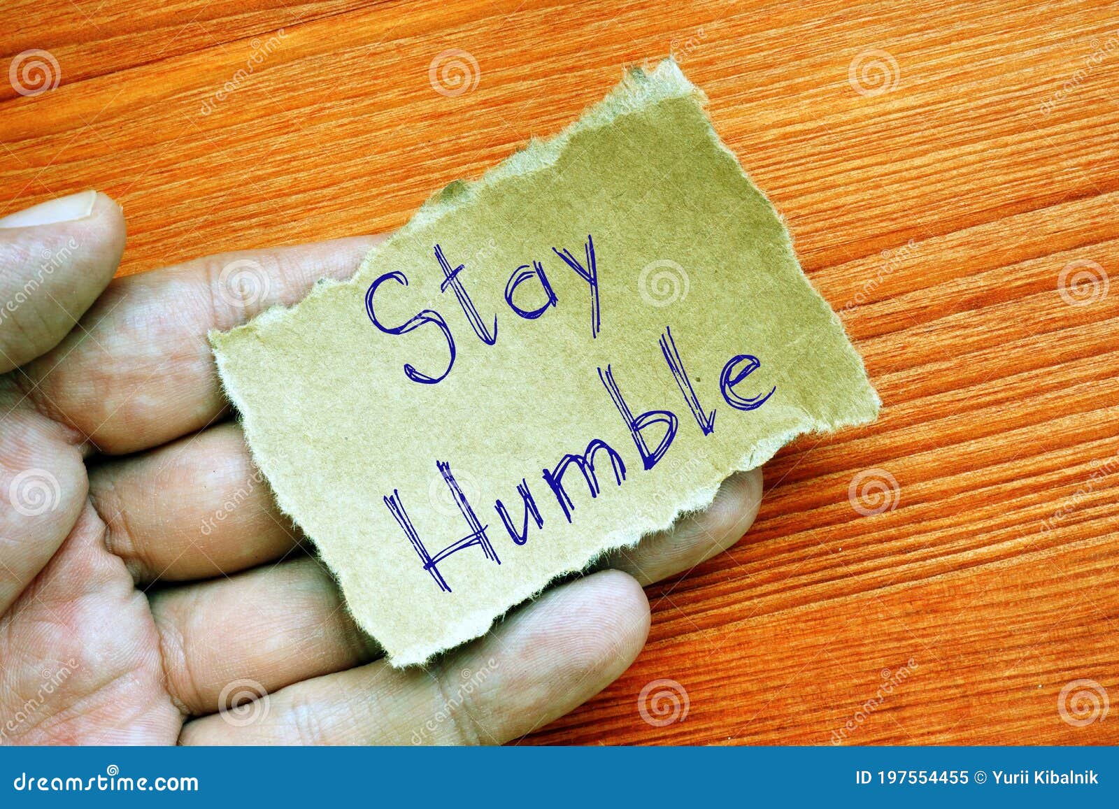 Business Concept Meaning Stay Humble with Phrase on the Sheet Stock ...