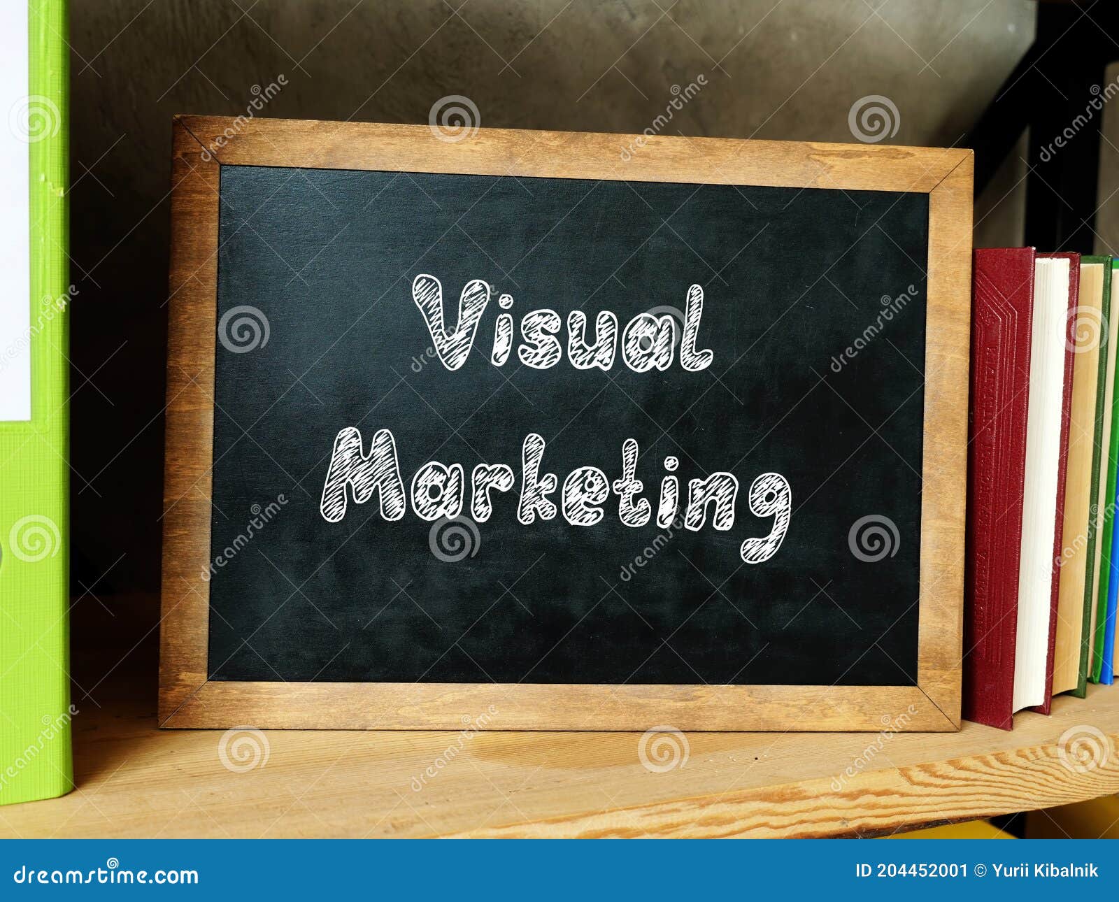 Business Concept Meaning Visual Marketing with Sign on the Page Stock ...