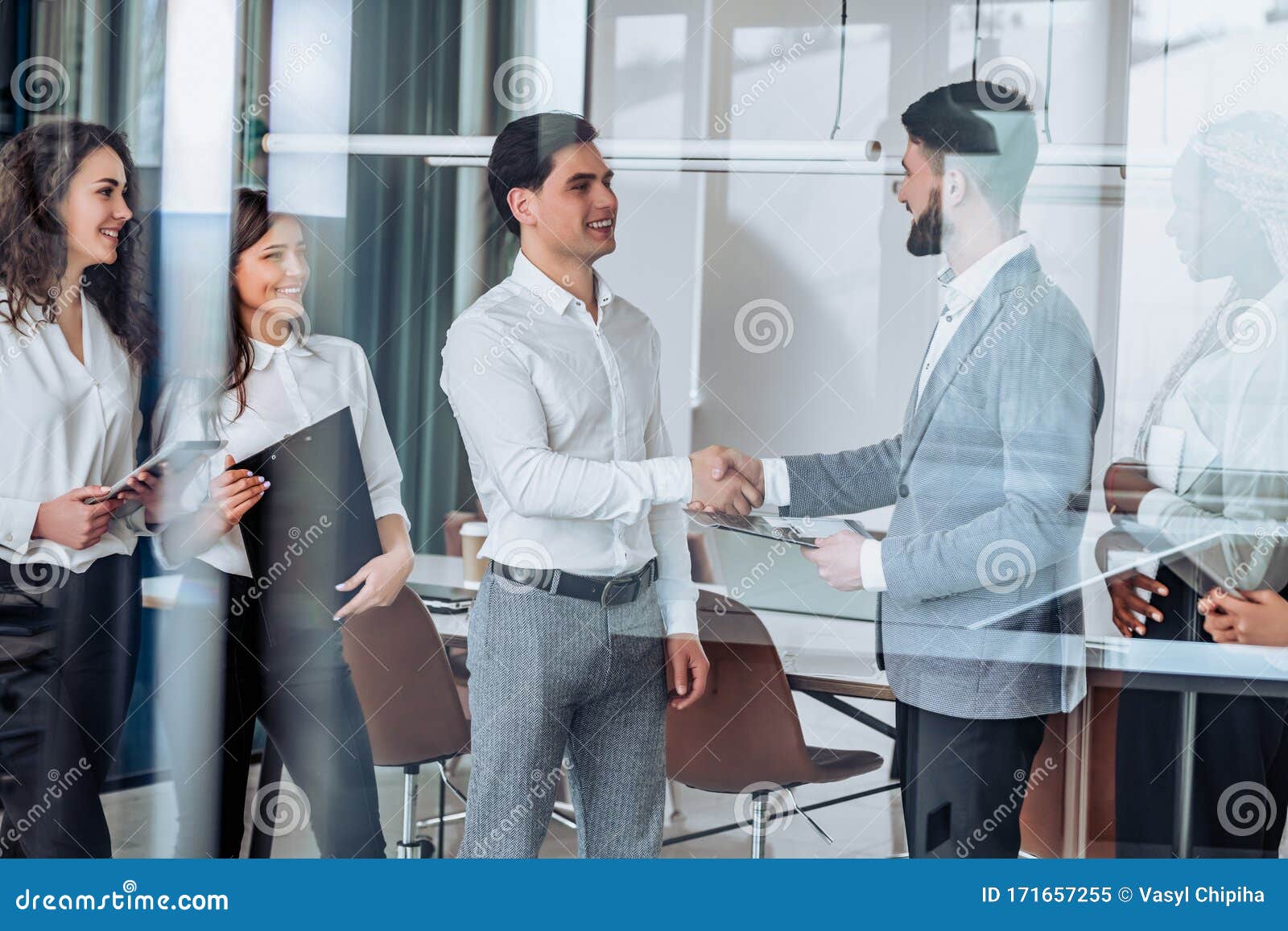 Business Concept.Meeting Business Partners in the Office Stock Image ...