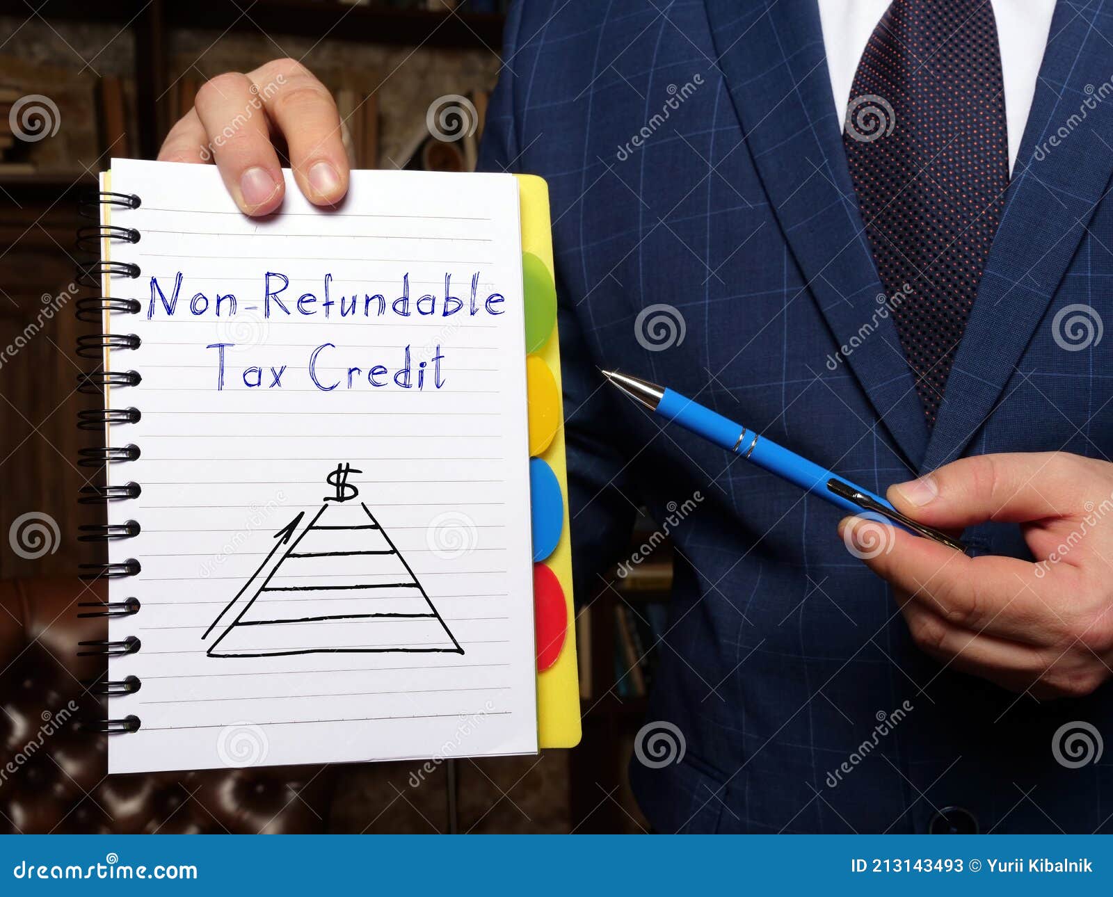 Business Concept about Non-Refundable Tax Credit with Phrase on the ...