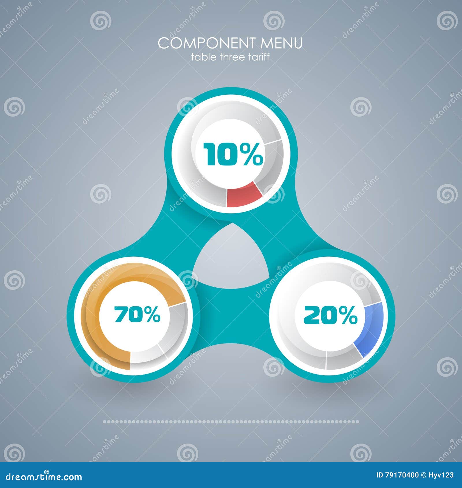 Business Concept with 3 Options Stock Vector - Illustration of ...