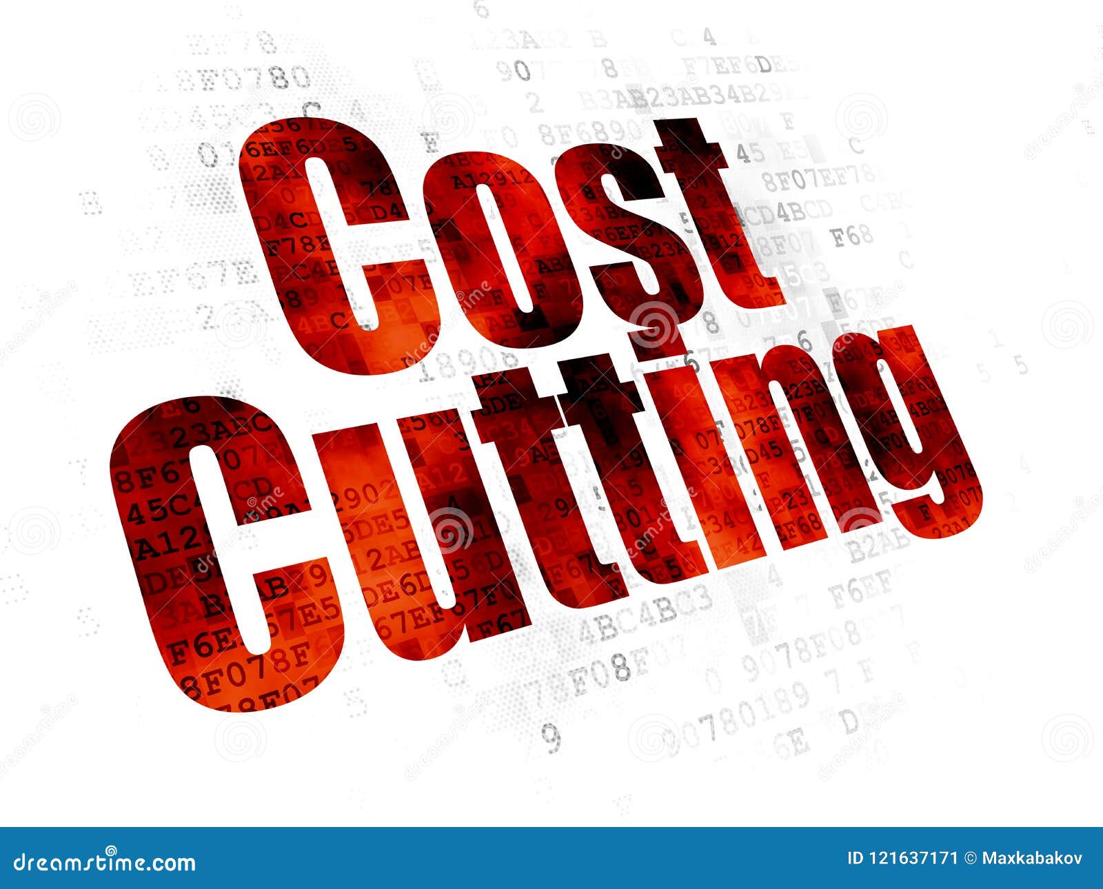 Cost Cutting Brings Success - Pictured As Word Cost Cutting On A Pool ...