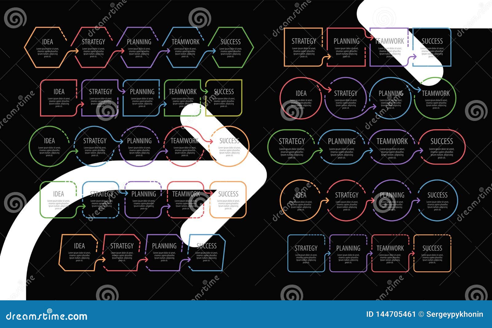 Business Concept. Presentation Template. Infographic, Set of Graphs ...