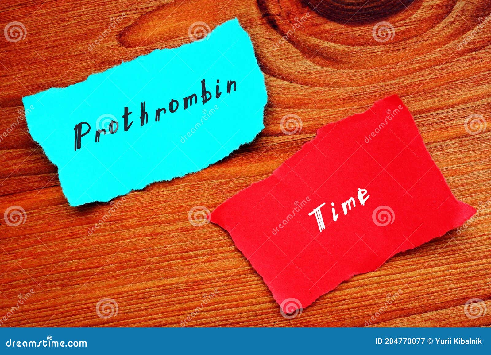 Business Concept about Prothrombin Time with Sign on the Sheet Stock ...
