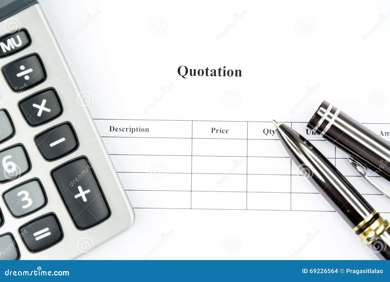 Business Concept the Quotation Sign on Paper Background Stock Photo ...