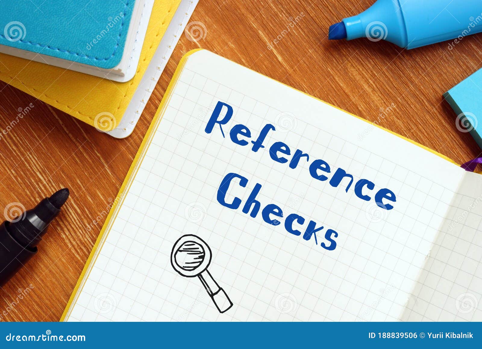 Business Concept about Reference Checks with Phrase on the Sheet Stock ...
