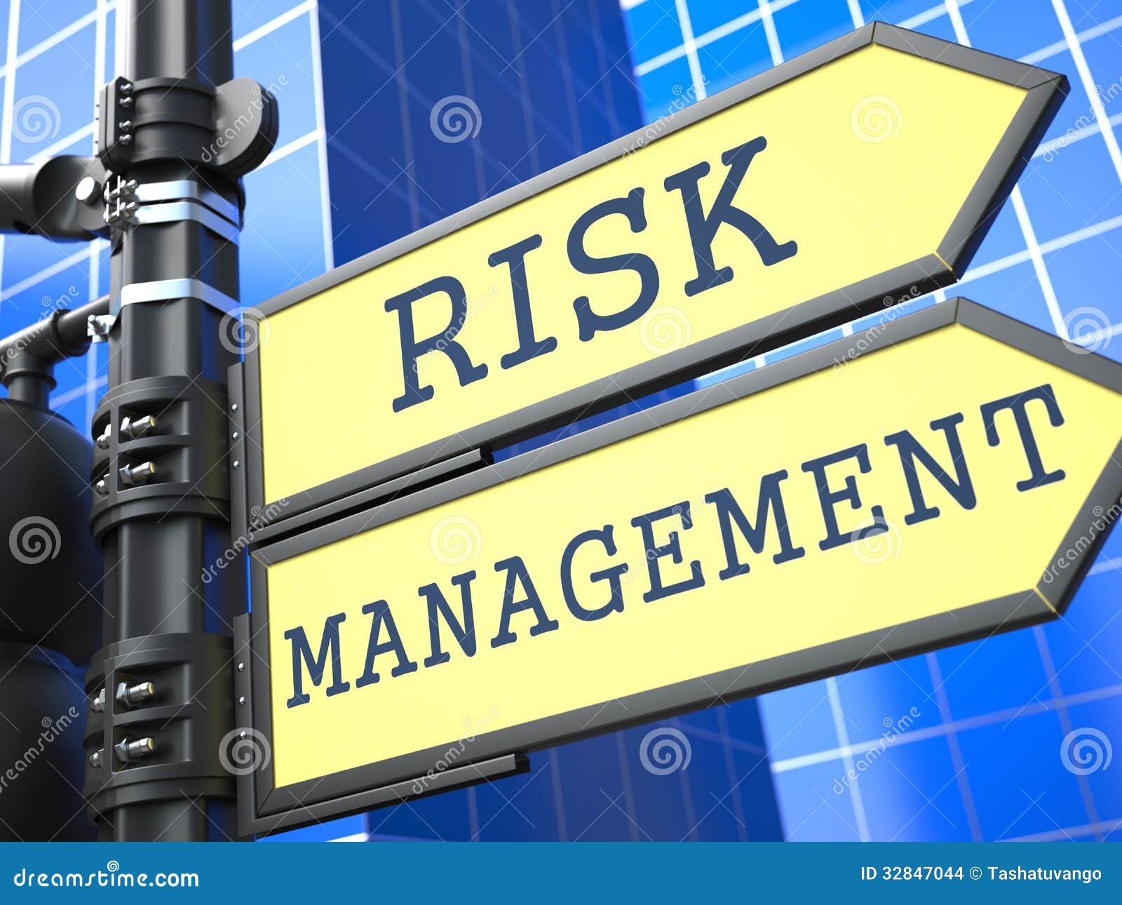 Business Concept. Risk Management Roadsign. Stock Illustration ...