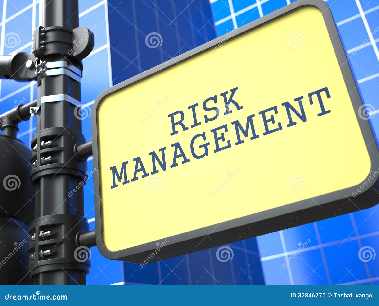Business Concept. Risk Management Roadsign. Stock Illustration ...