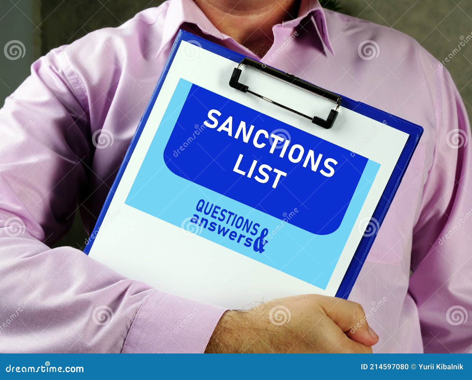 Business Concept about SANCTIONS LIST with Inscription on the Sheet ...