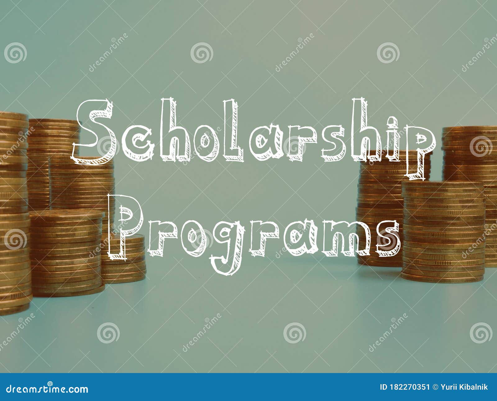 Business Concept about Scholarship Programs with Phrase on the Sheet ...