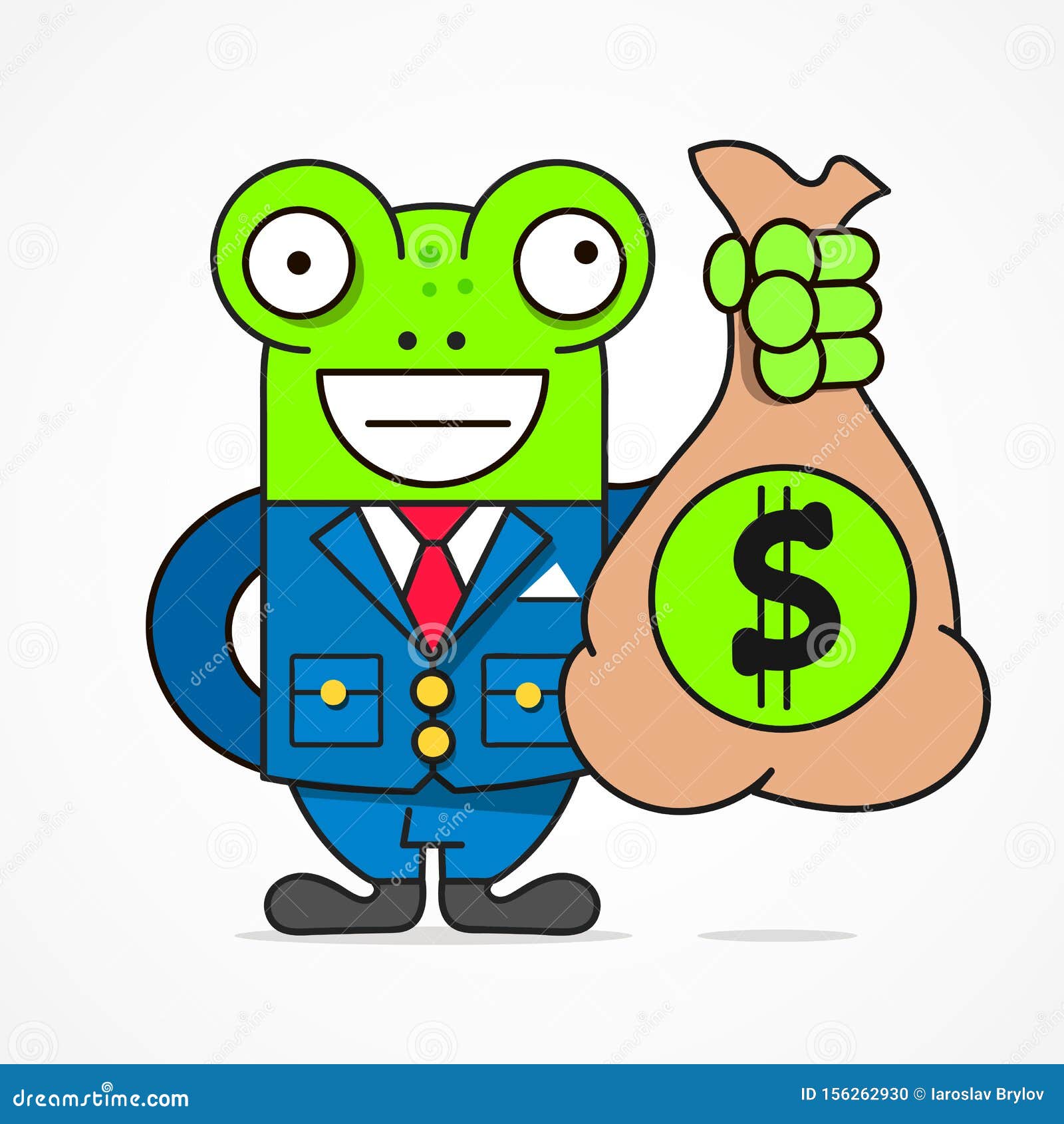 Business Concept. Smiling Credit Manager Character Stock Vector ...