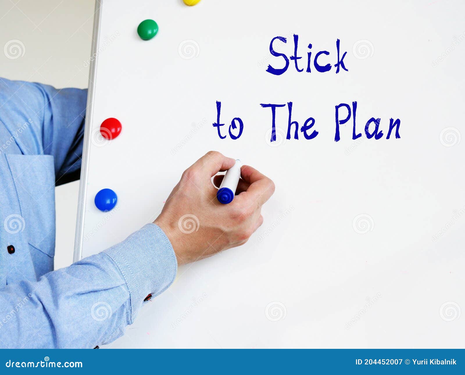 Business Concept about Stick To the Plan with Phrase on the Page Stock ...