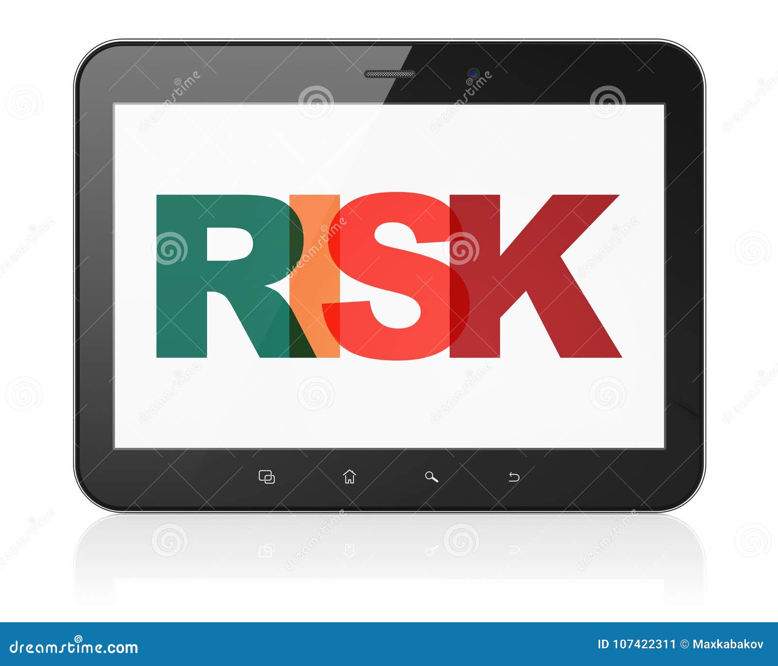 Business Concept: Tablet Computer with Risk on Display Stock ... Business Concept: Tablet Computer with Risk on Display Stock ...