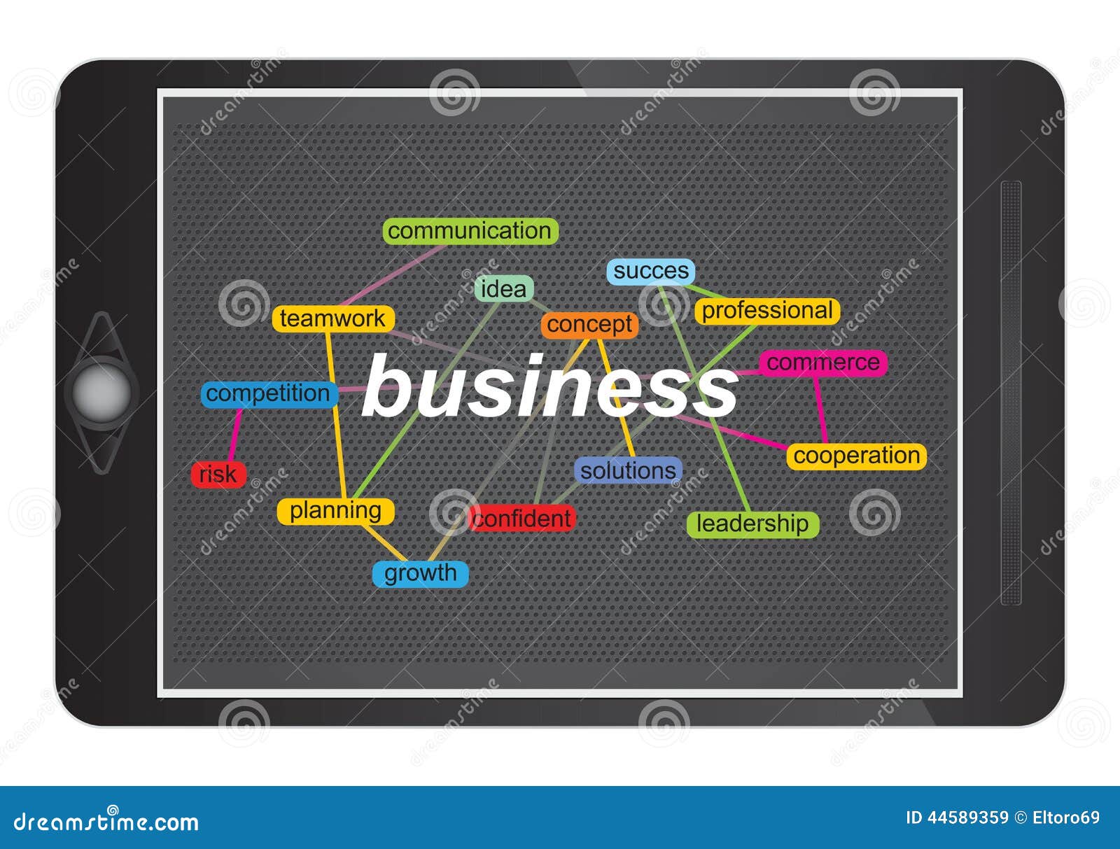 Business Concept with Tag Cloud Stock Illustration - Illustration of ...