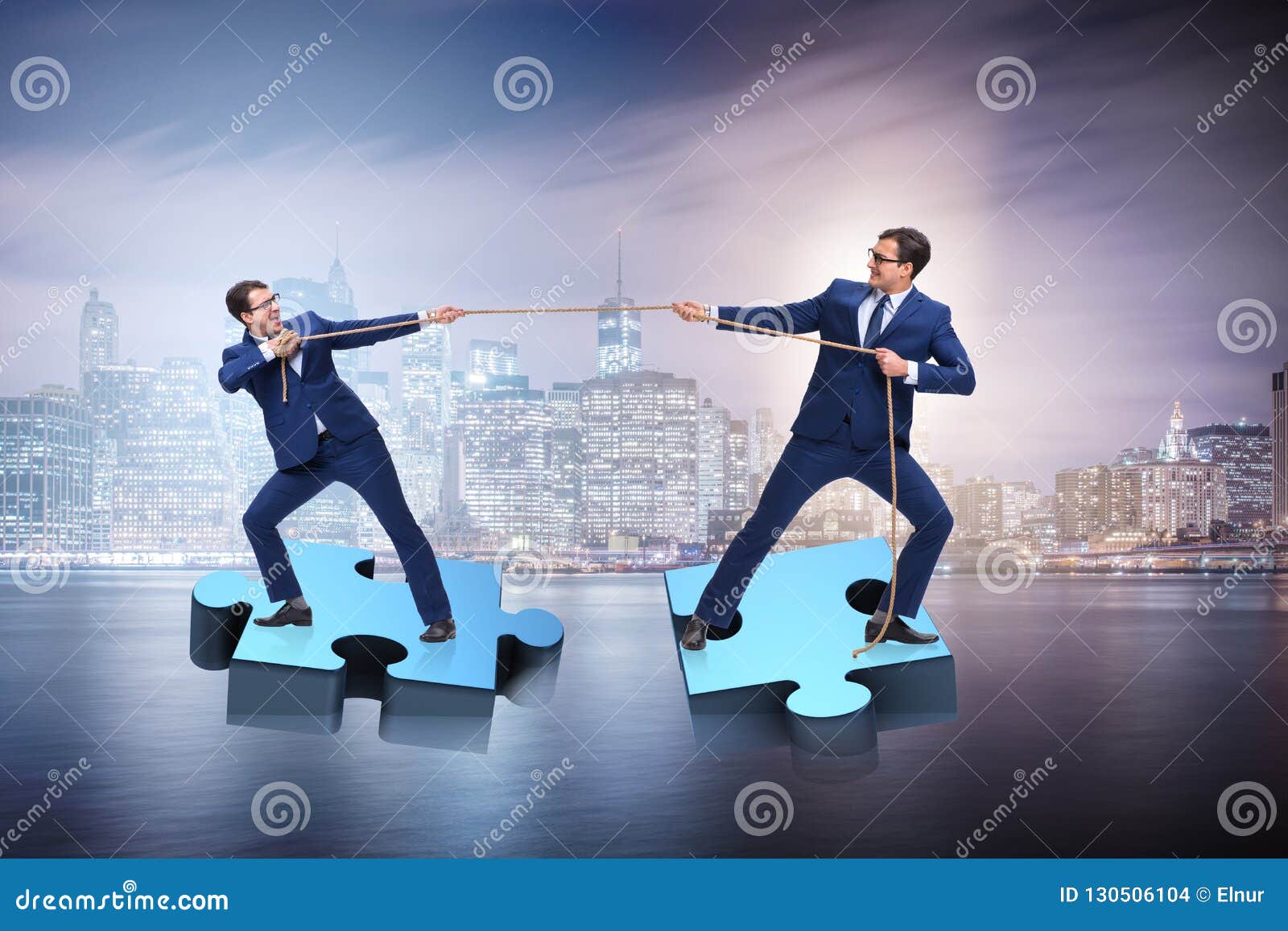 The Business Concept of Teamwork and Competition Stock Photo - Image of ...