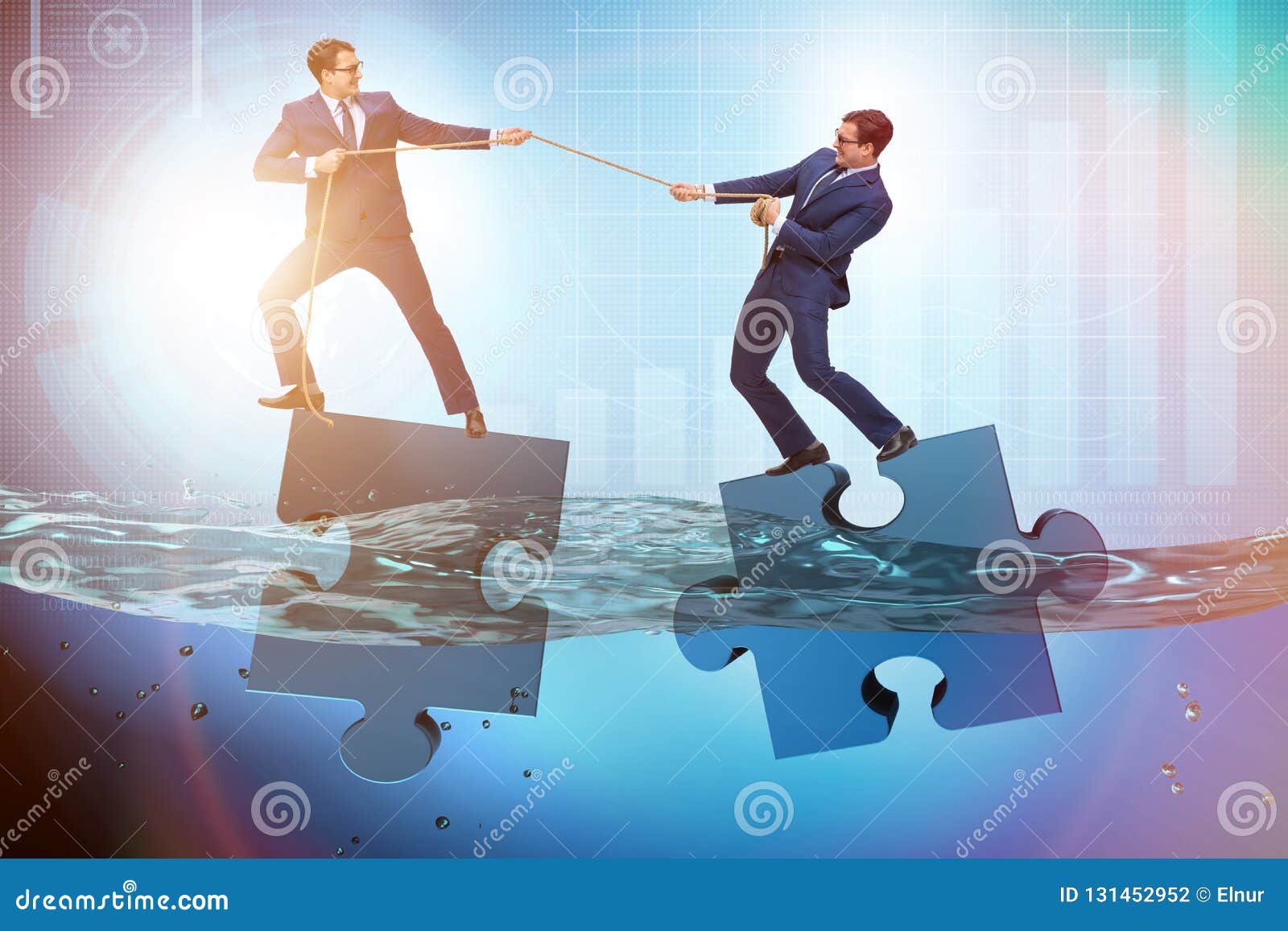 The Business Concept of Teamwork and Competition Stock Photo - Image of ...