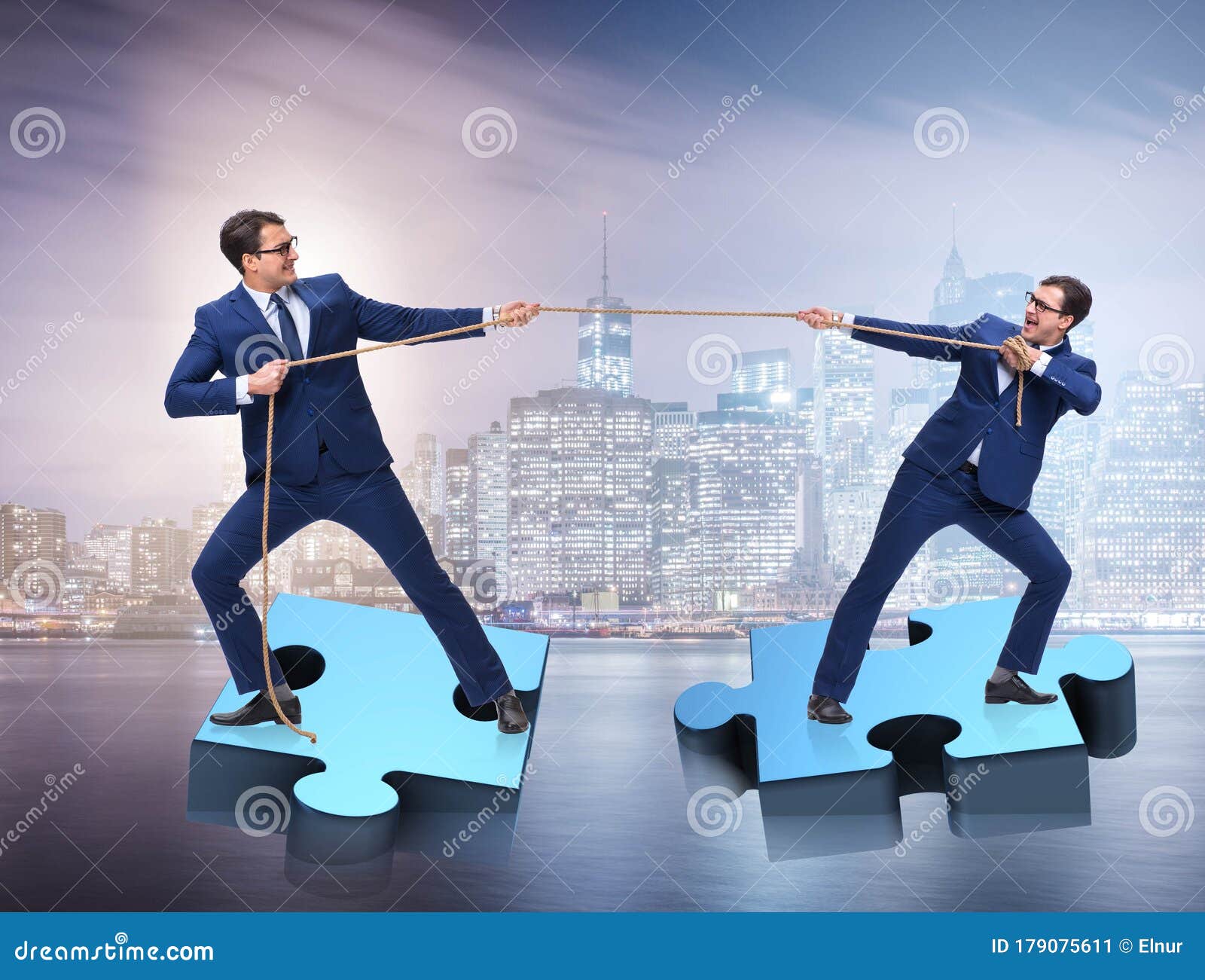 Business Concept of Teamwork and Competition Stock Image - Image of ...